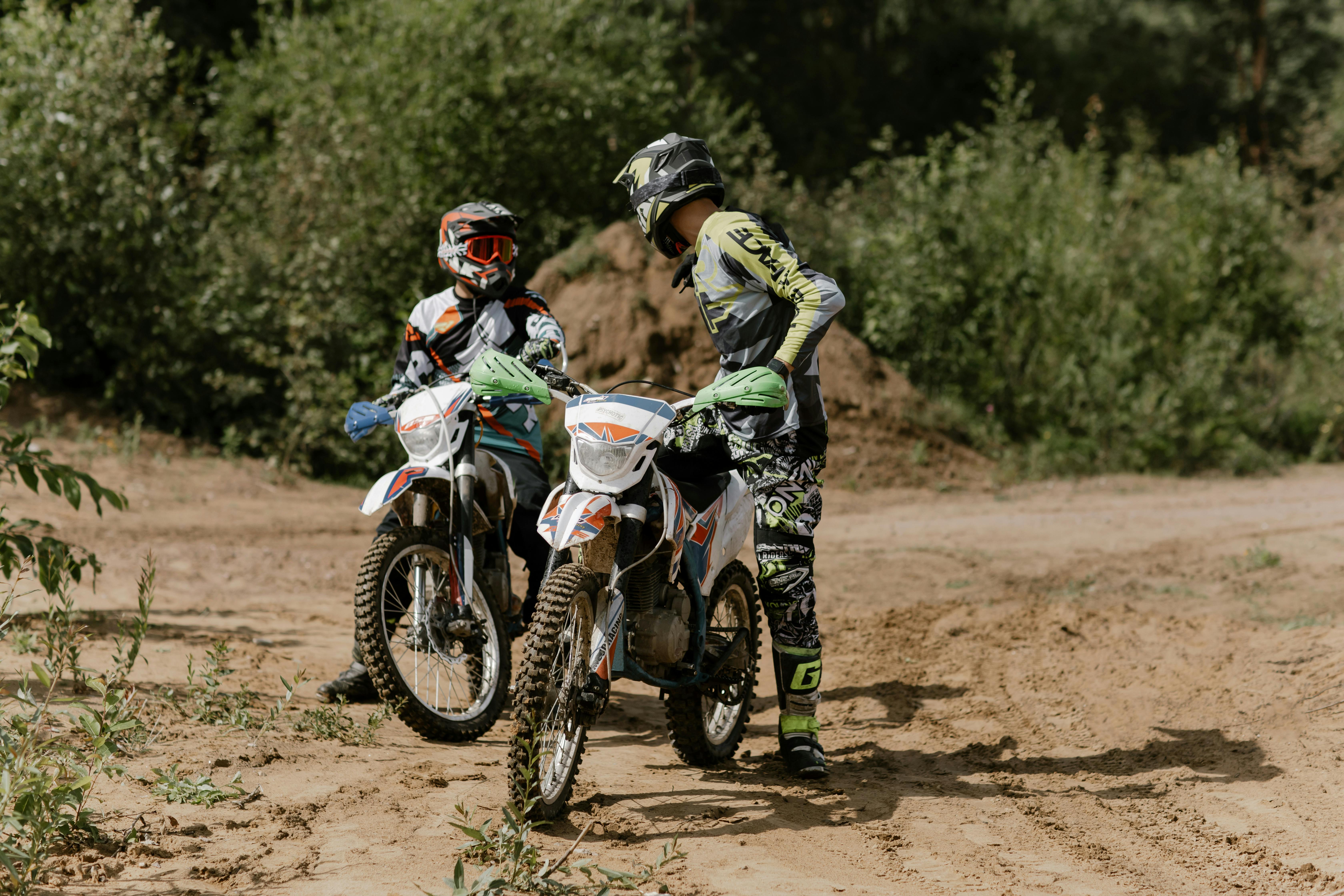Photo of Two Men with Motorcycle · Free Stock Photo
