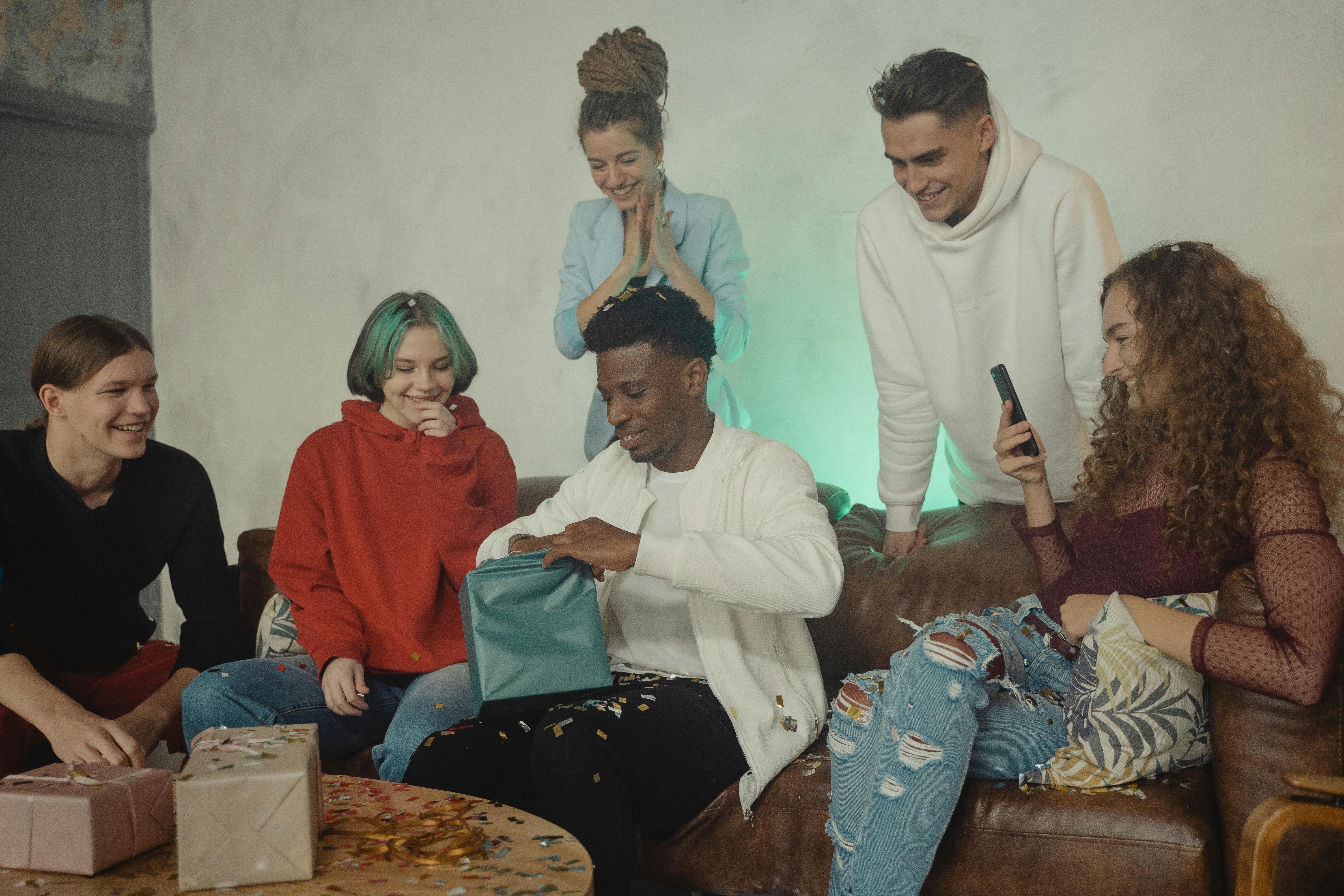 A Group of Friends Celebrating · Free Stock Photo