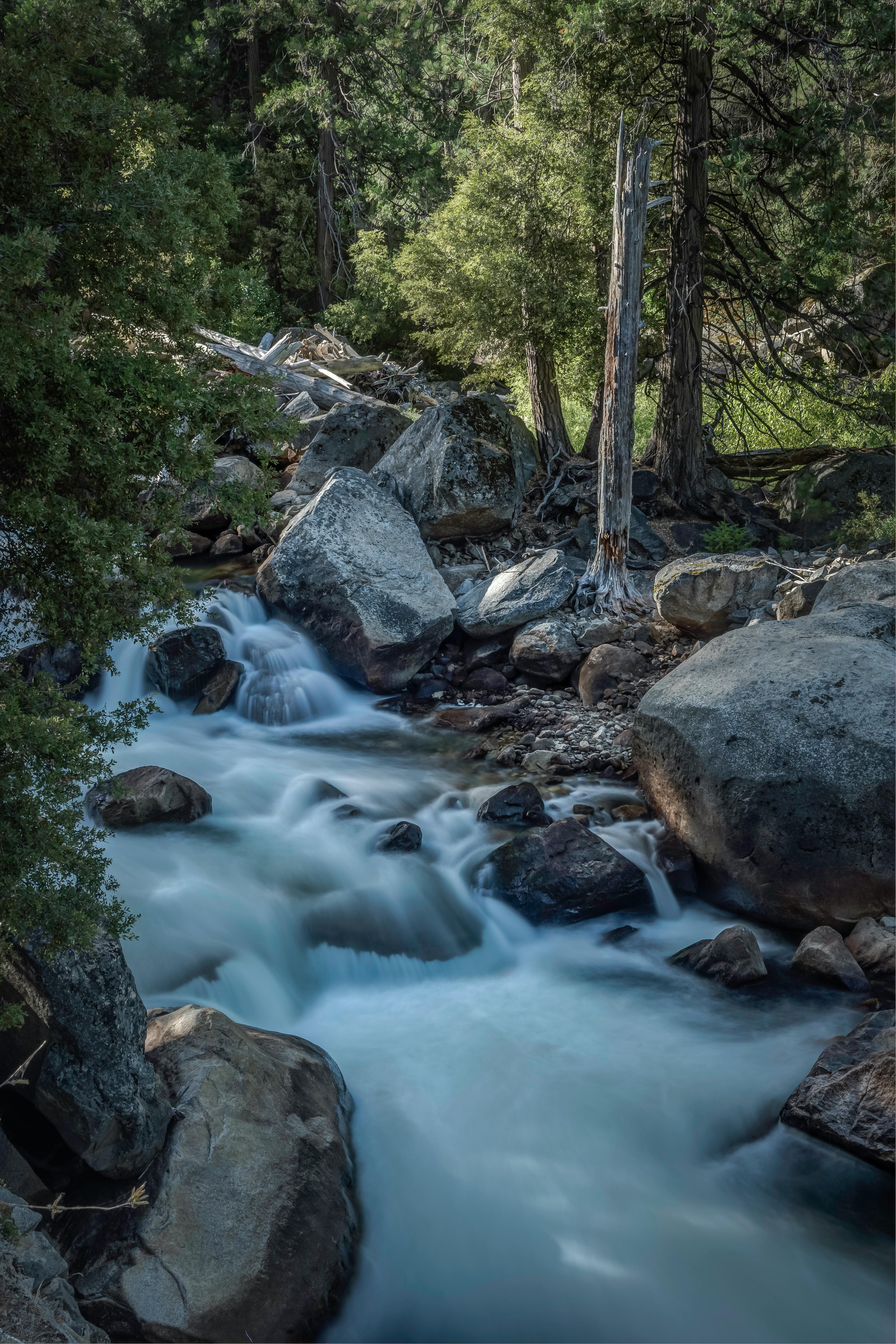 Waterfall in Mountain Rock Forest · Free Stock Photo
