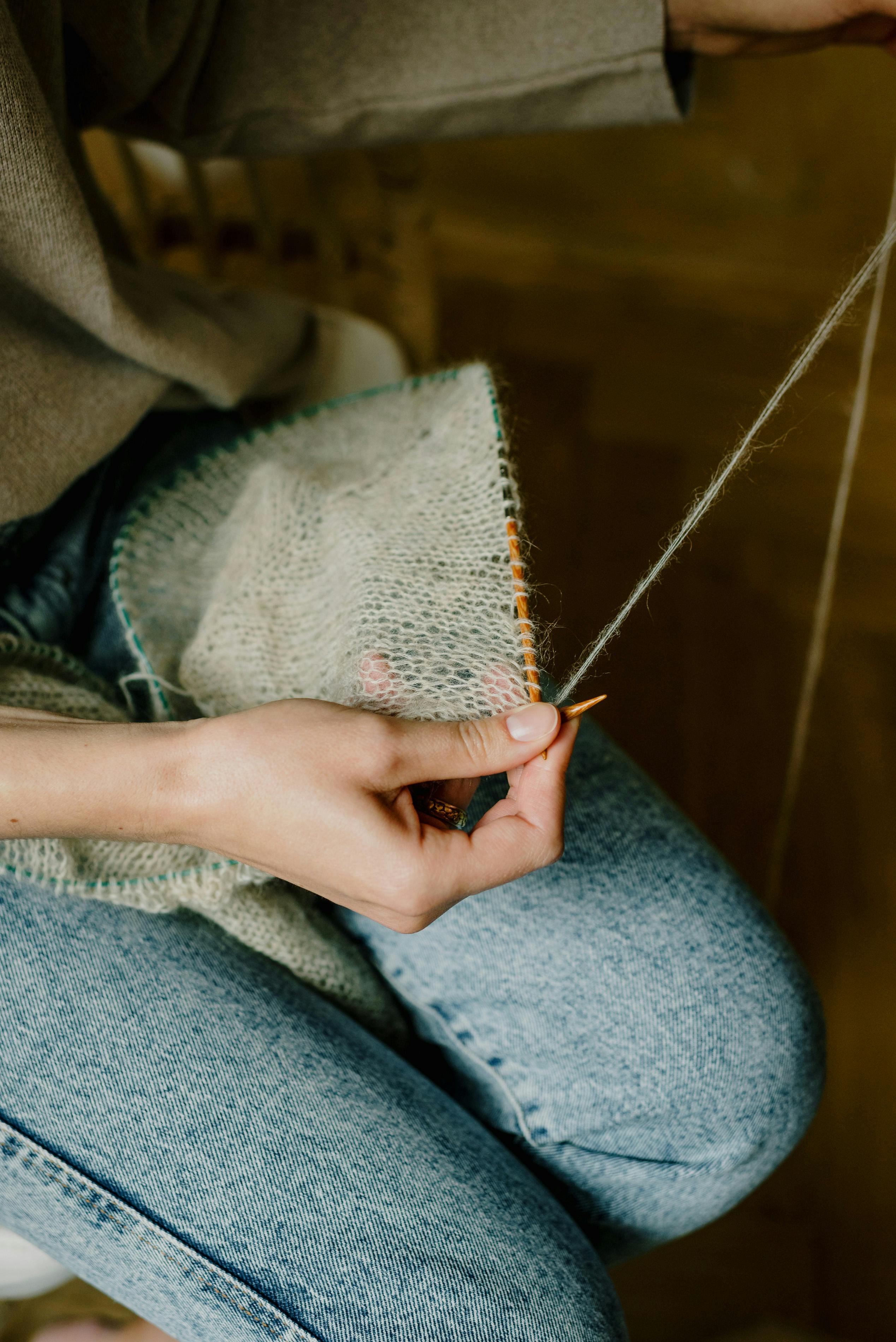 Close-up Photo of Knitting · Free Stock Photo