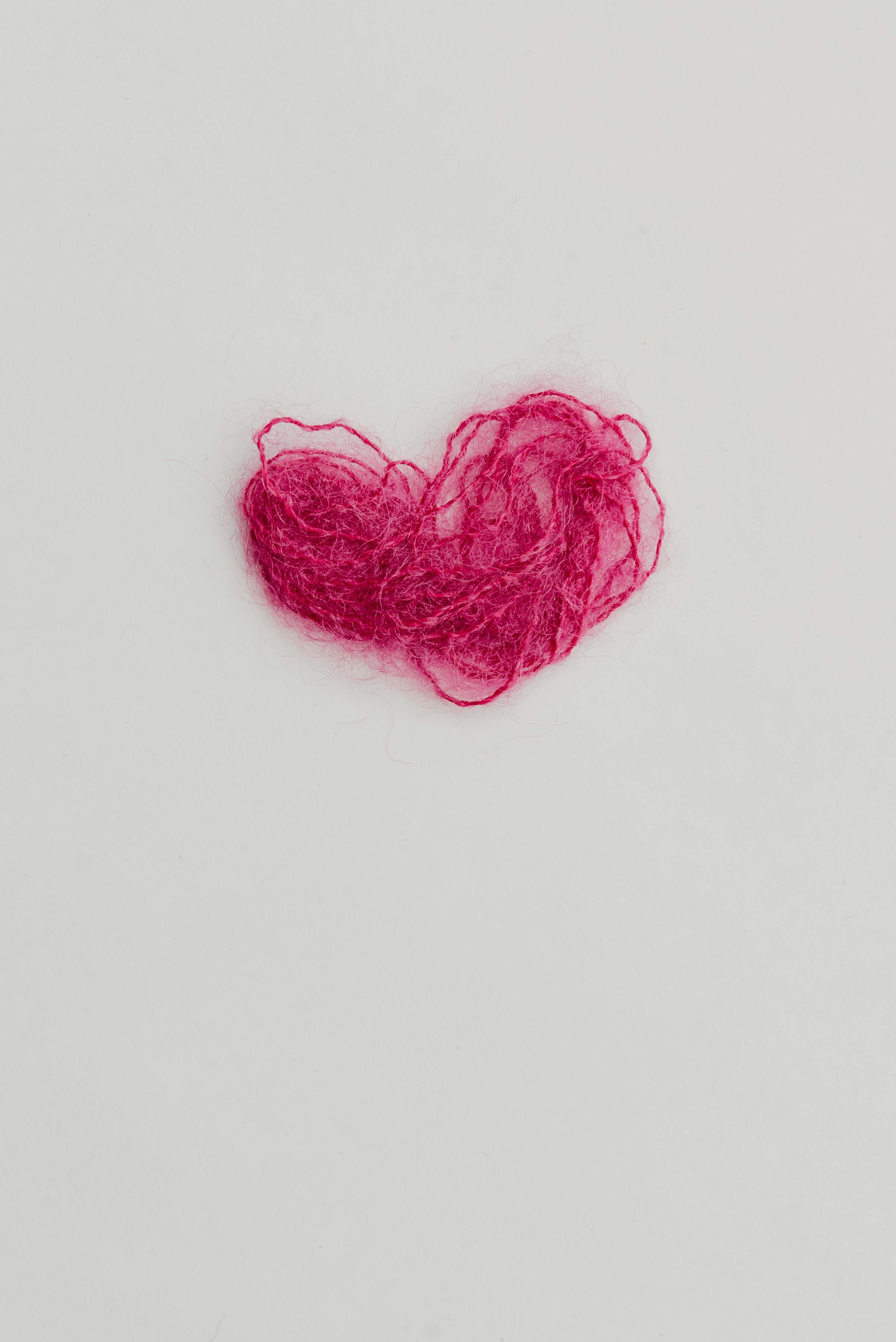Heart from Wool Thread · Free Stock Photo