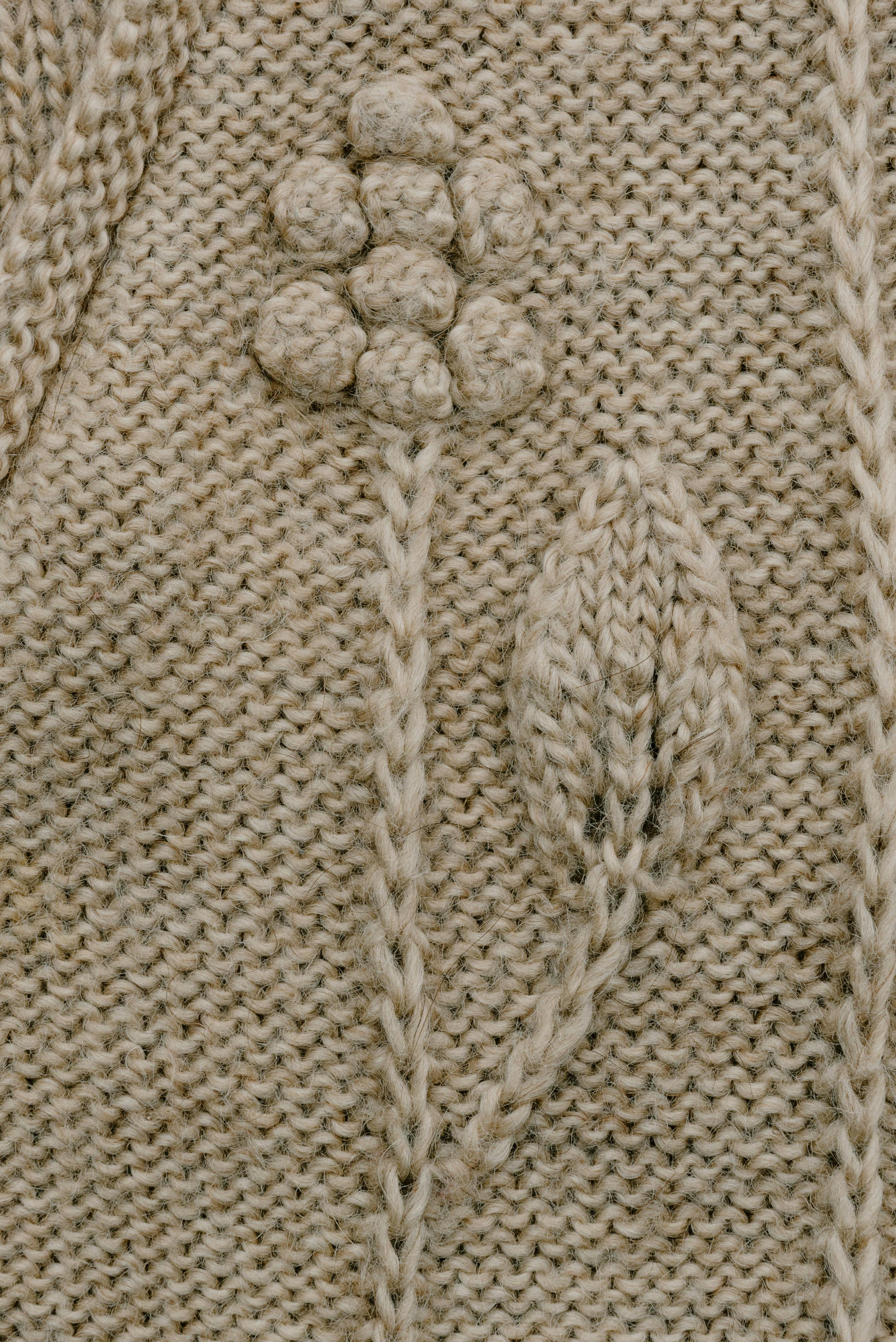 Close-up Photo of Knitted Textile · Free Stock Photo