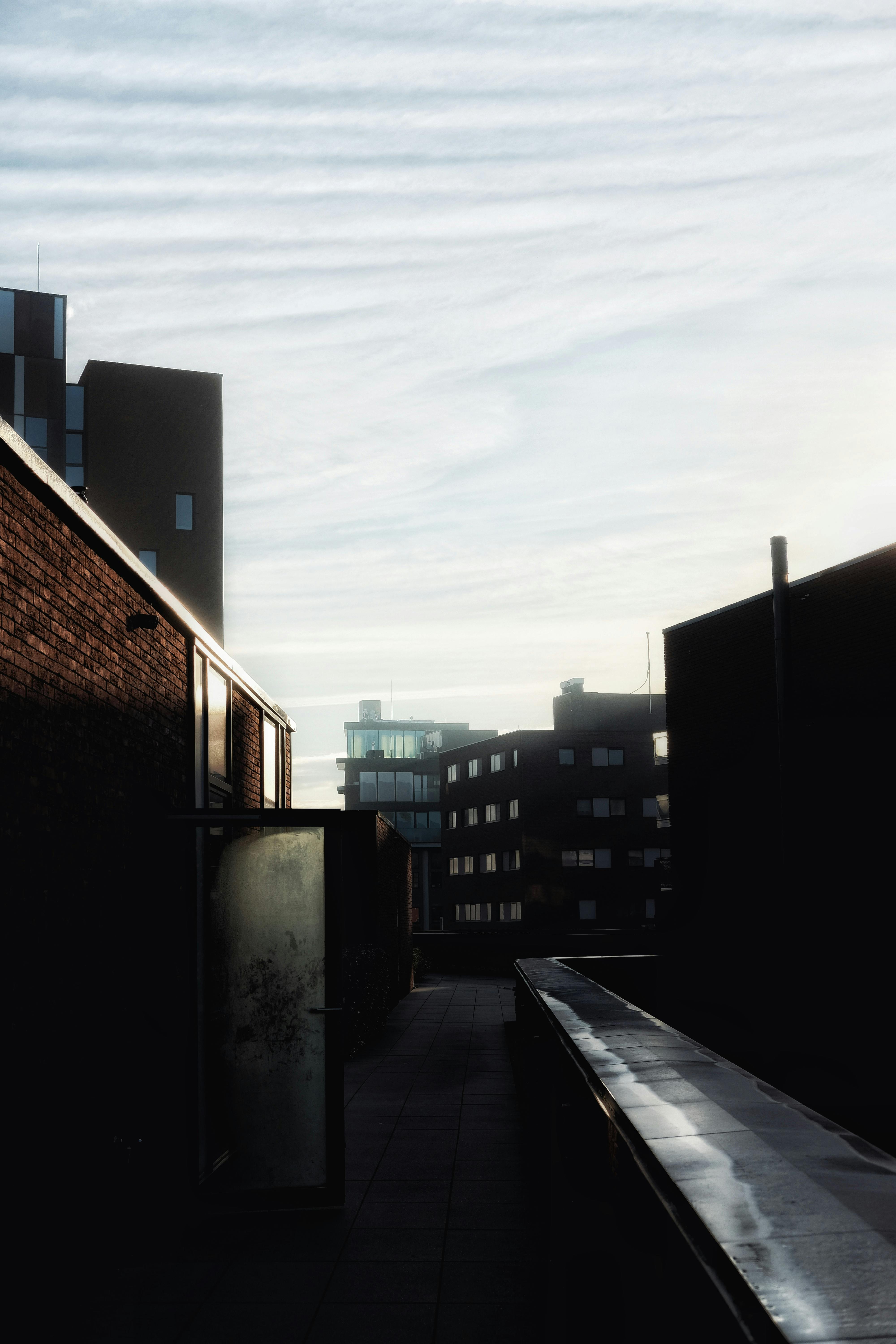 Brick Buildings after Rain · Free Stock Photo