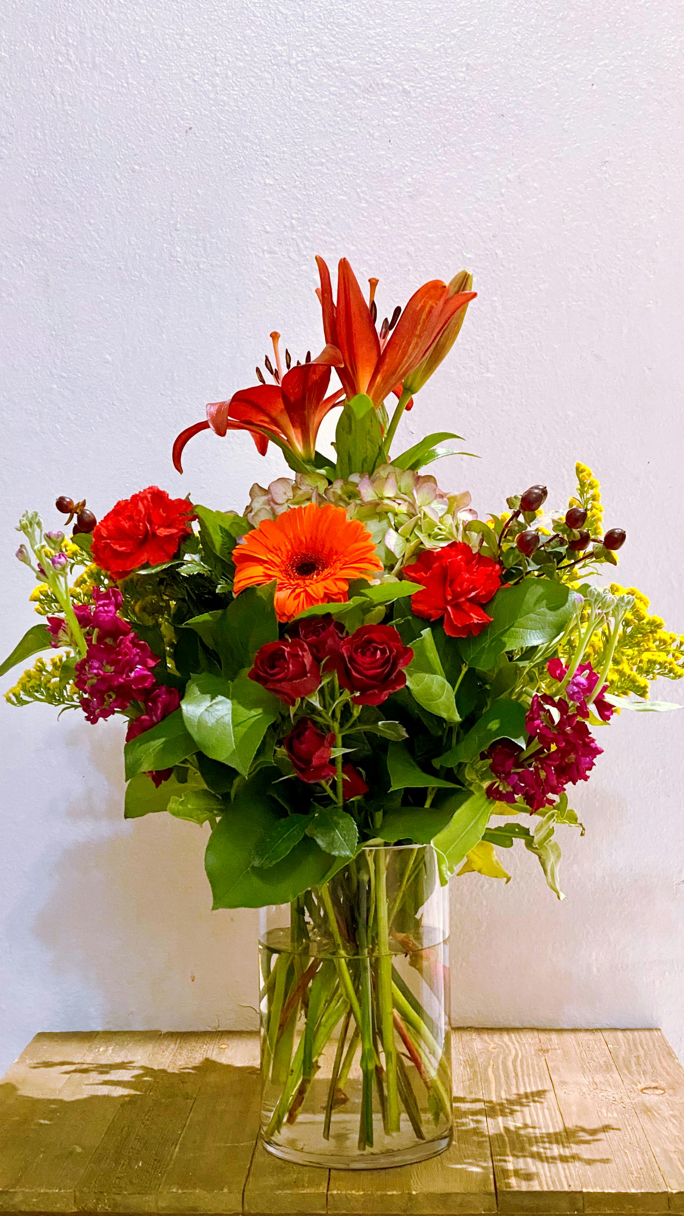 Flower Vase on Top of Wooden Table · Free Stock Photo