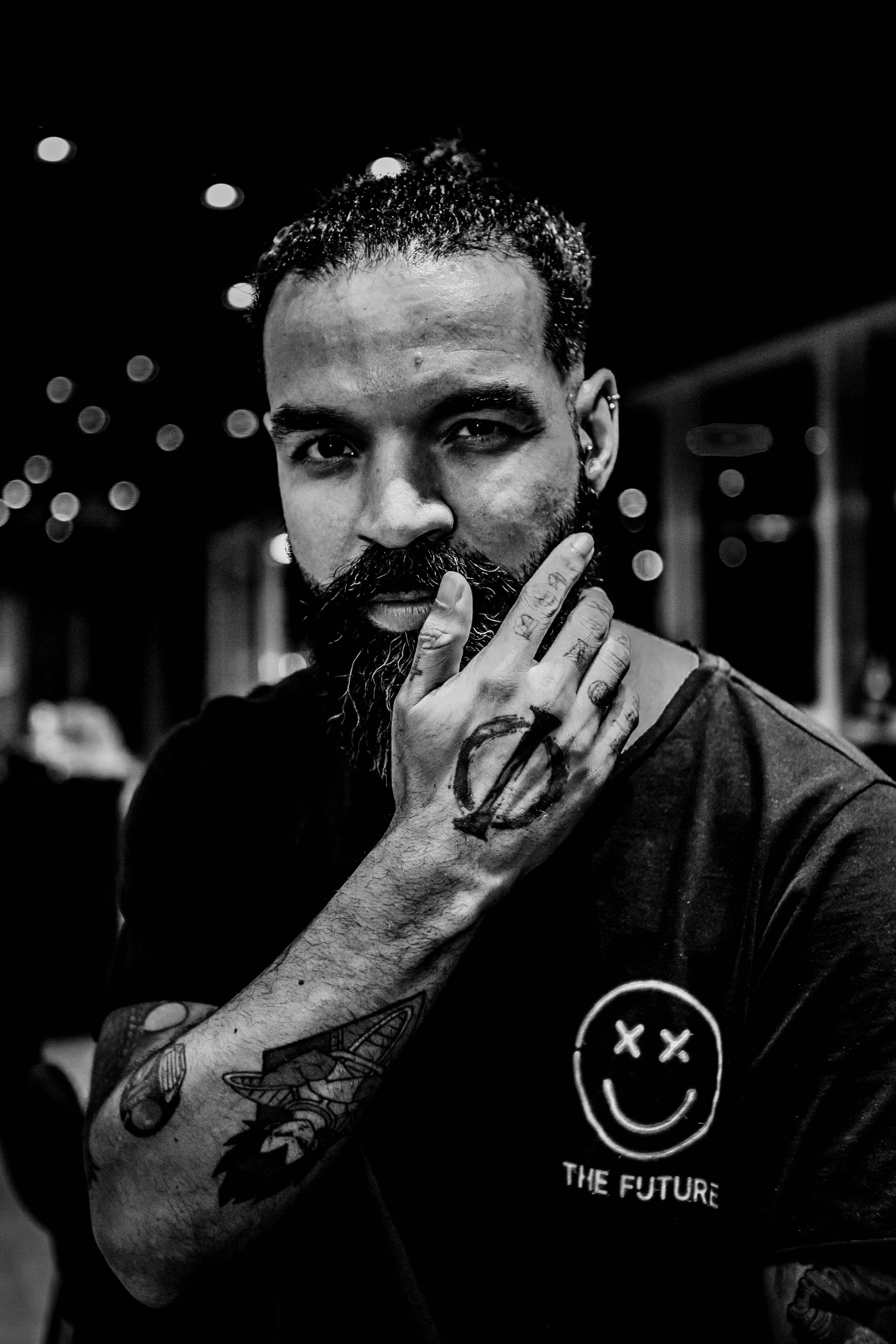 Portrait of Man with Moustache · Free Stock Photo