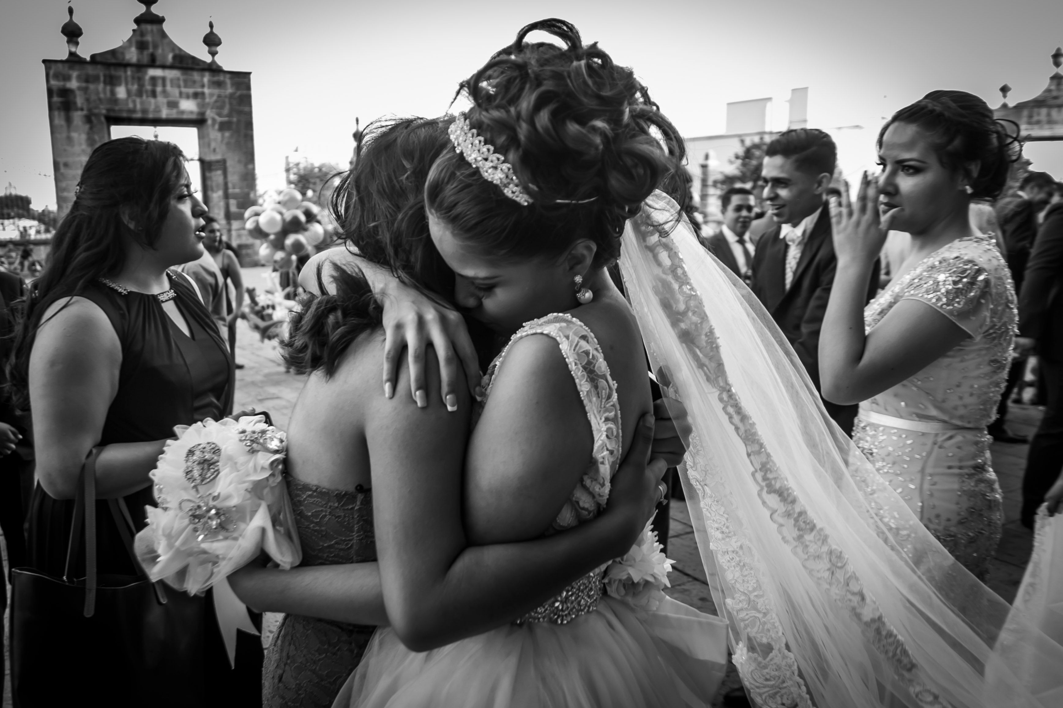 Bride hugging a Friend · Free Stock Photo