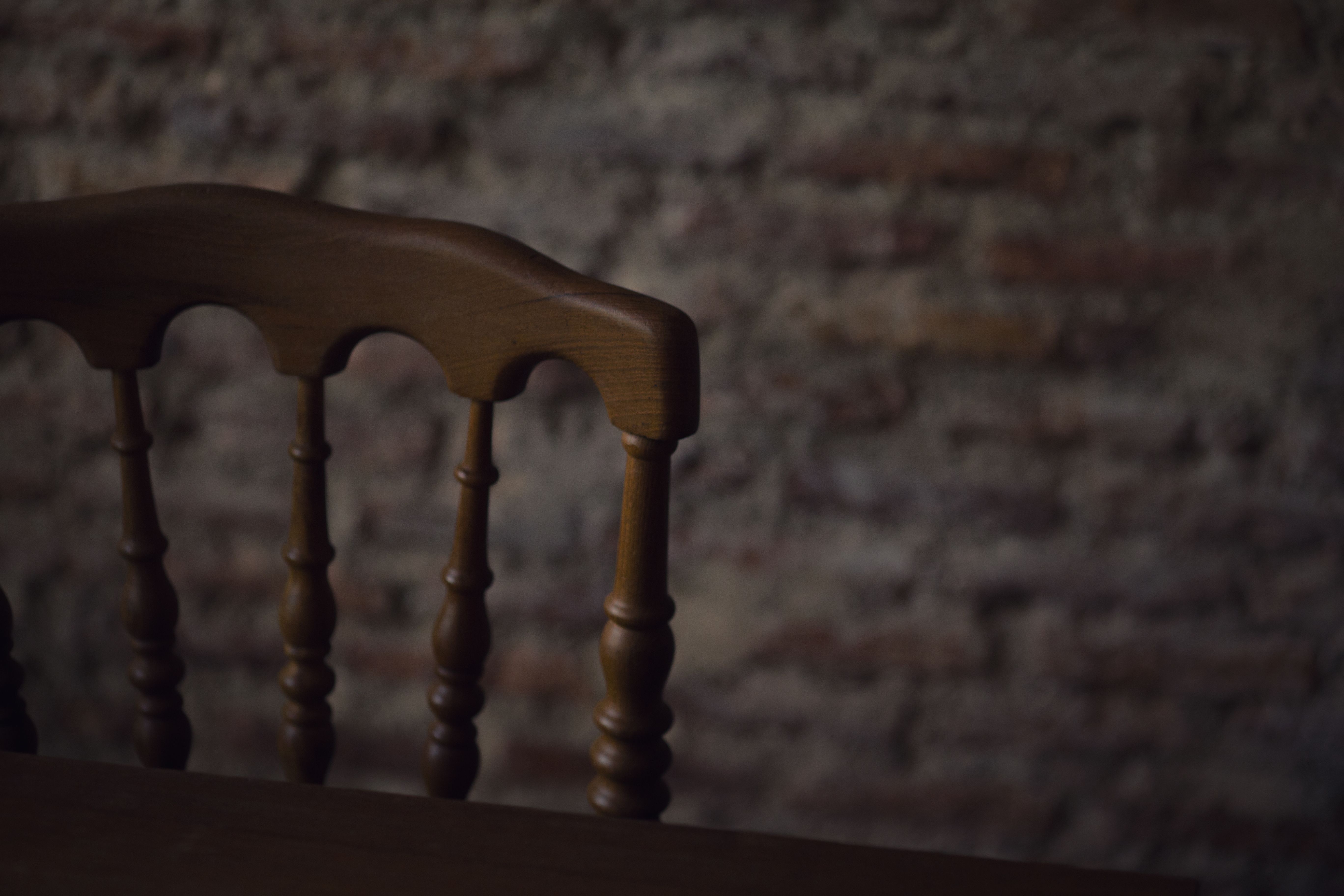 Brown Wooden Chair Beside Table · Free Stock Photo