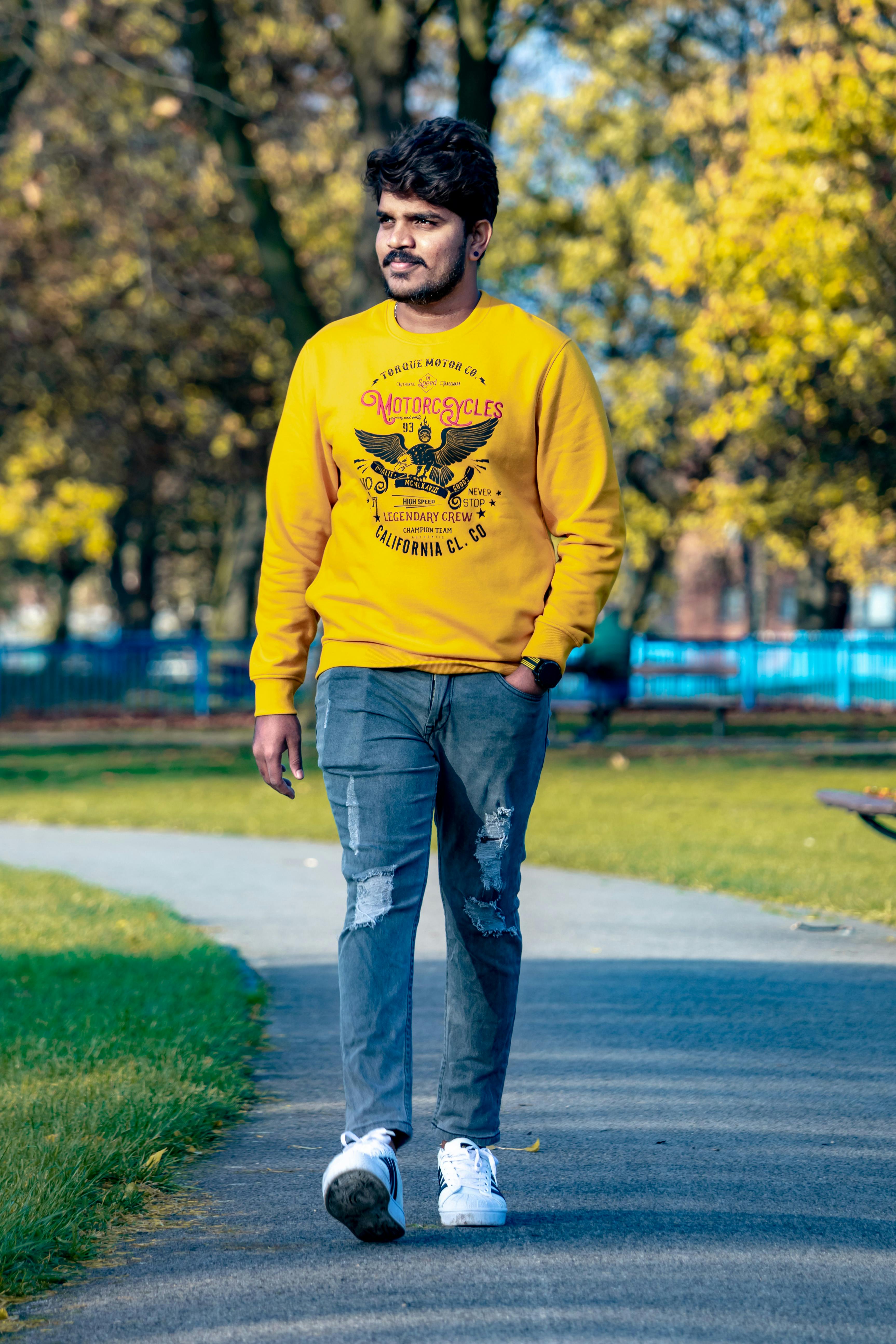 Man Wearing Ripped Jeans · Free Stock Photo