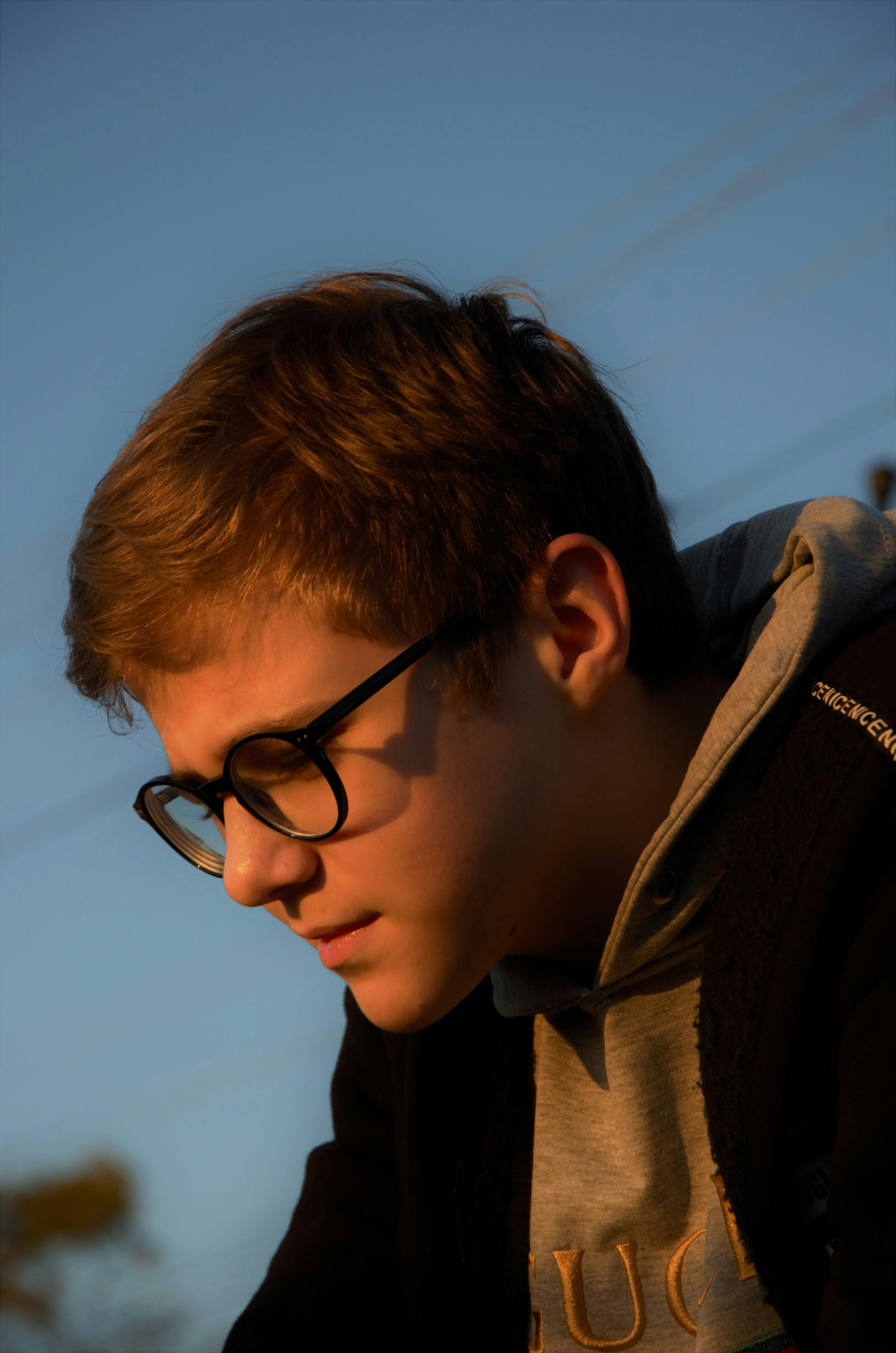 Teenage Boy with Eyeglasses · Free Stock Photo