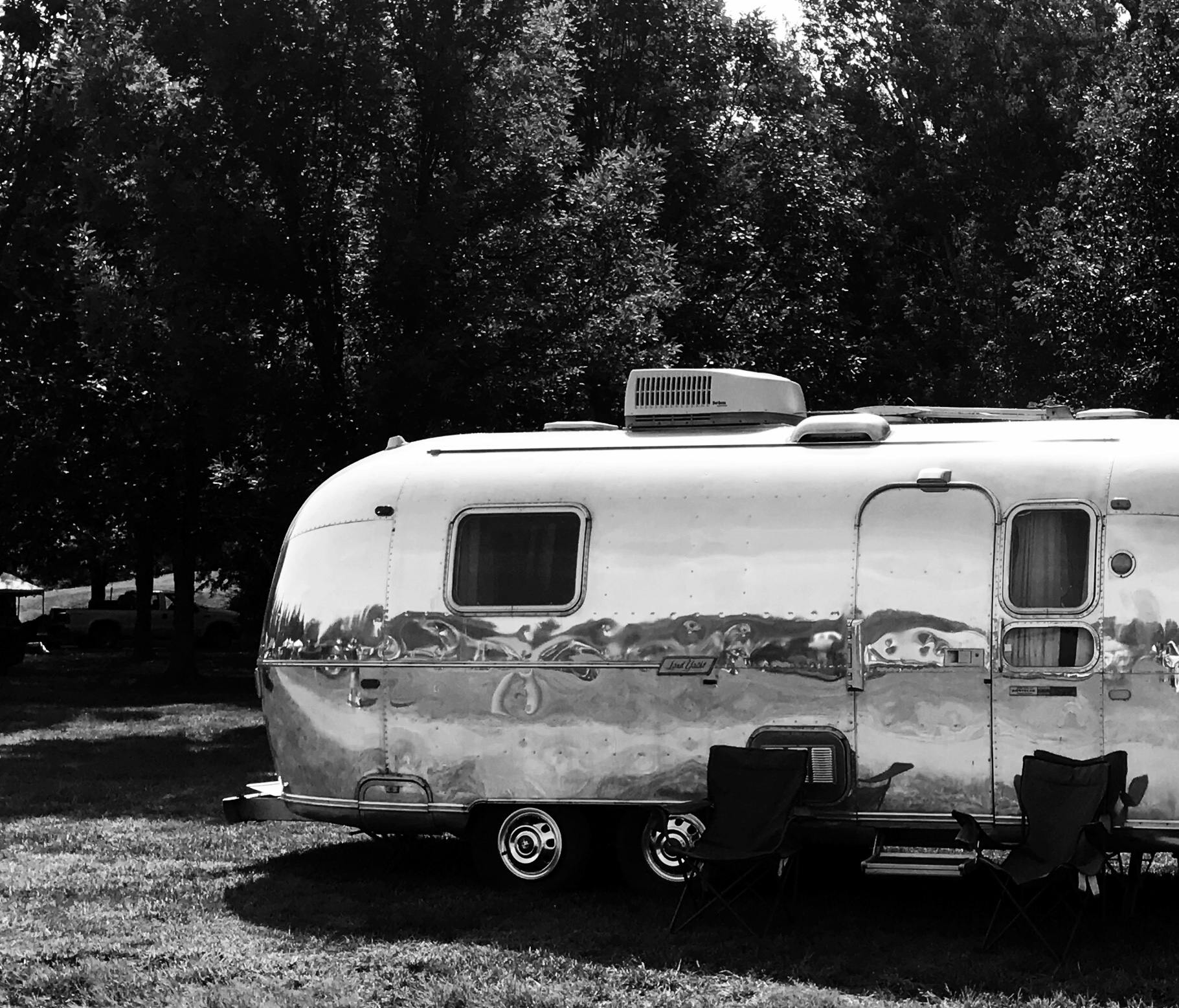 Free stock photo of camper, silver