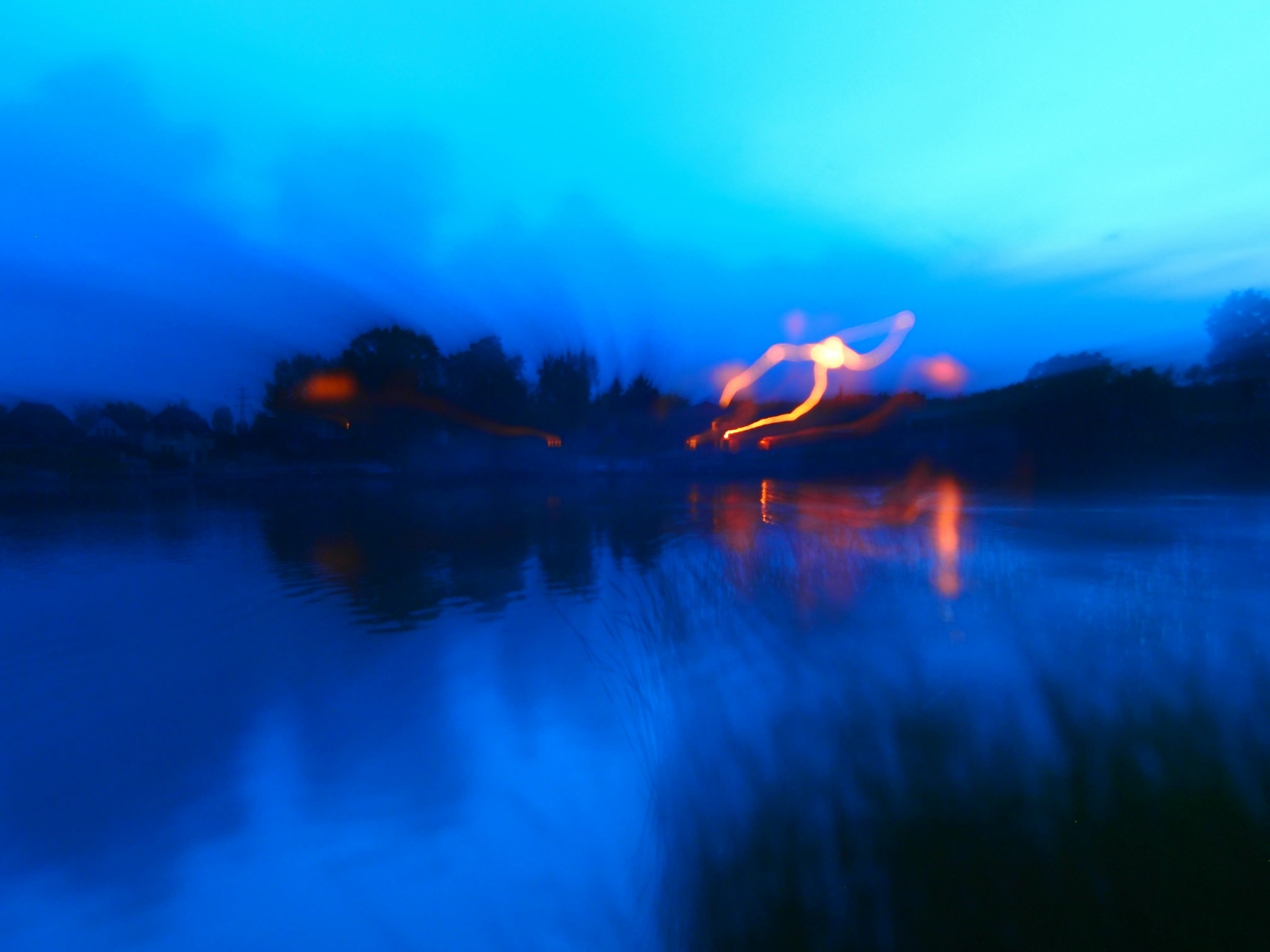 Free stock photo of blue, lights, long exposure