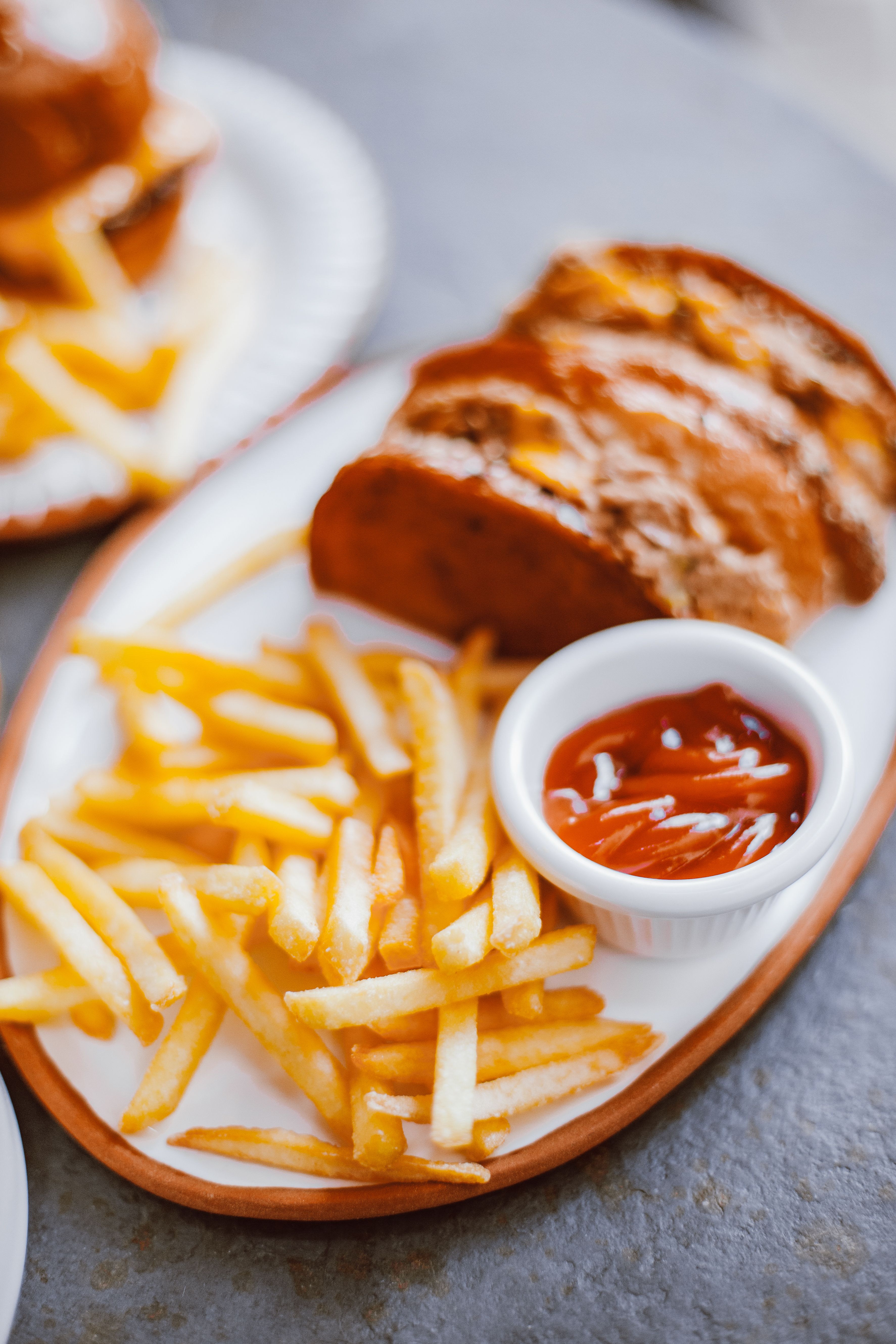 French Fries and Ketchup on Plate · Free Stock Photo