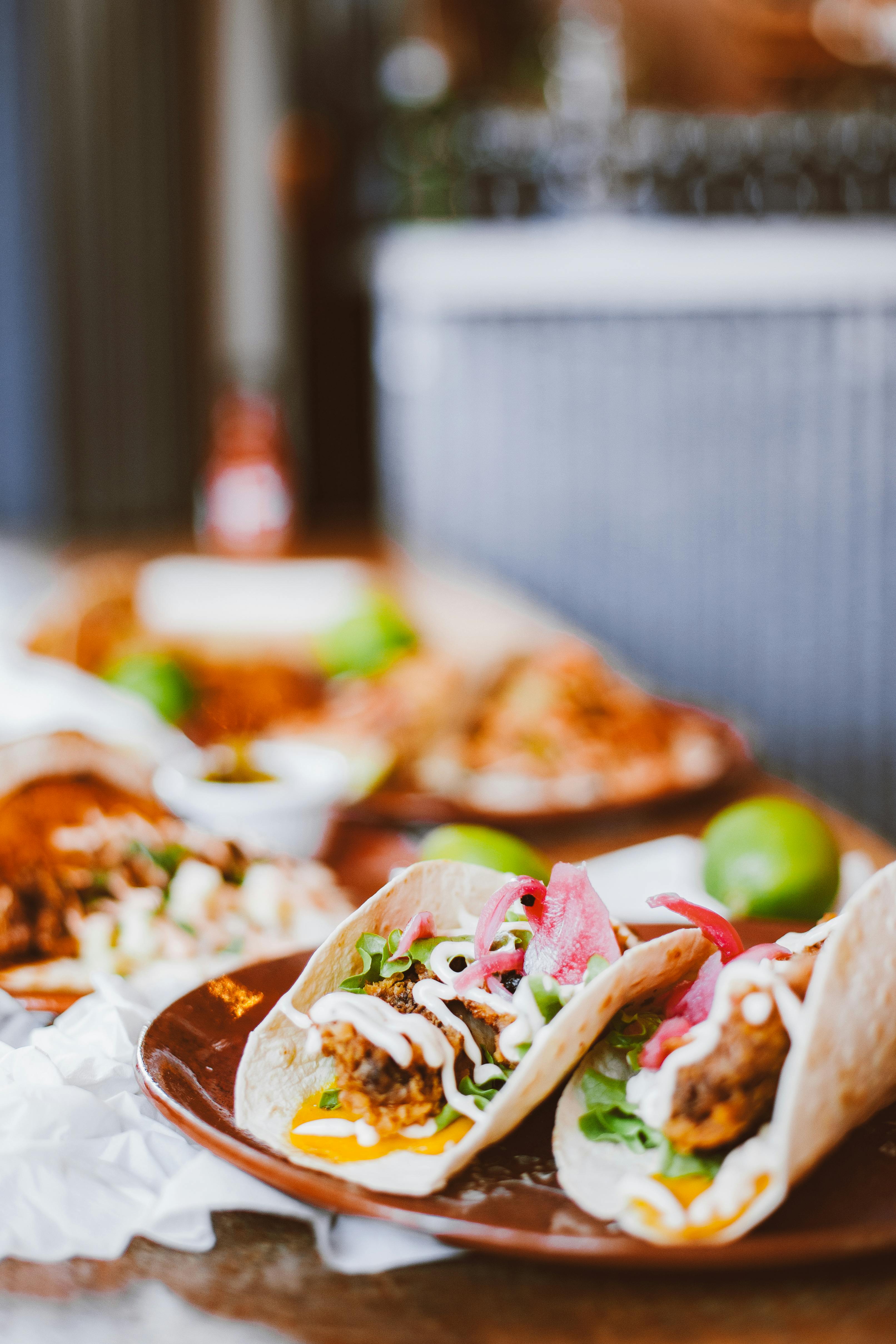 Close up of Tacos on a Plate · Free Stock Photo