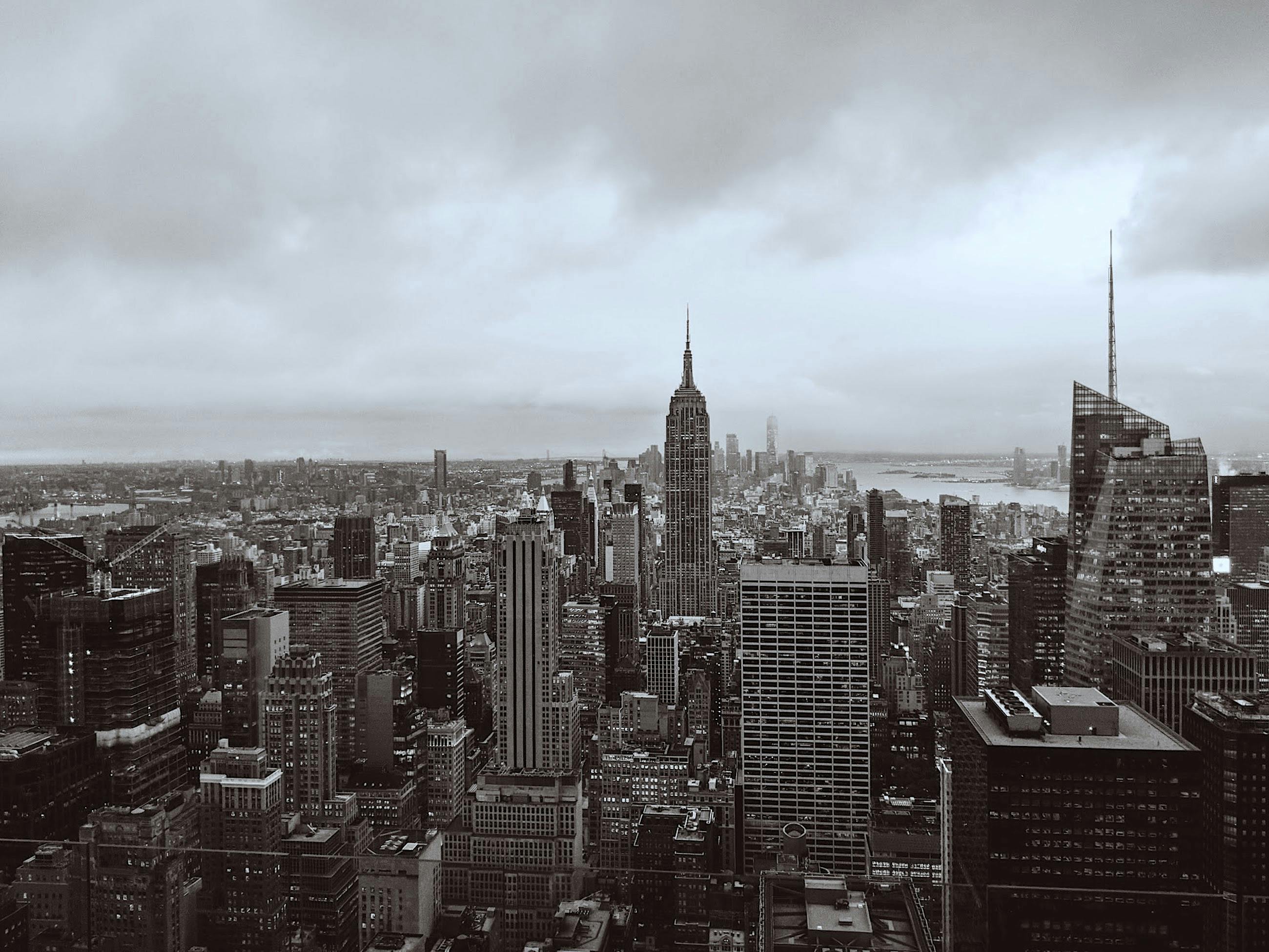 City Skyline Under White Sky · Free Stock Photo