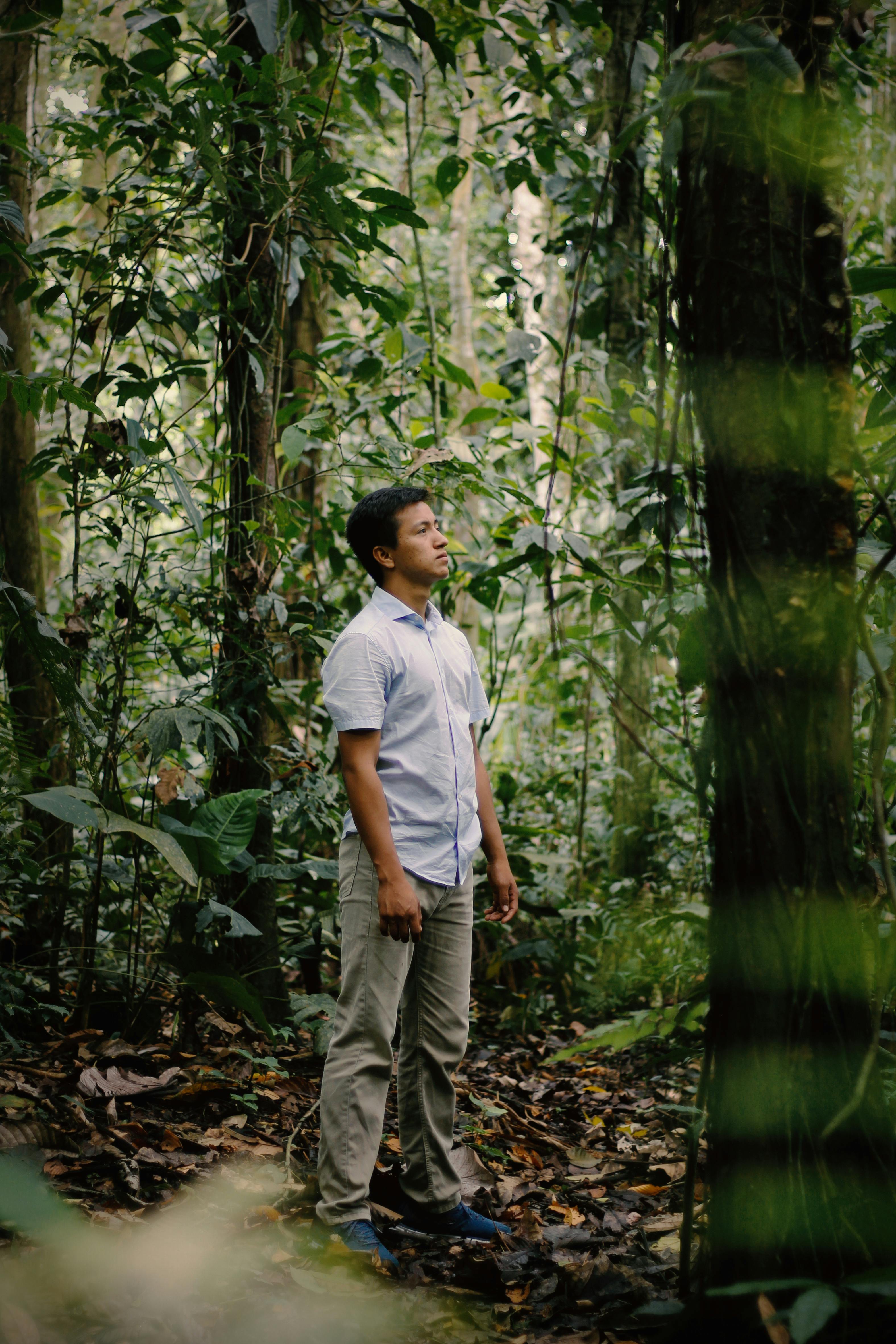 Man Standing in a Forest · Free Stock Photo