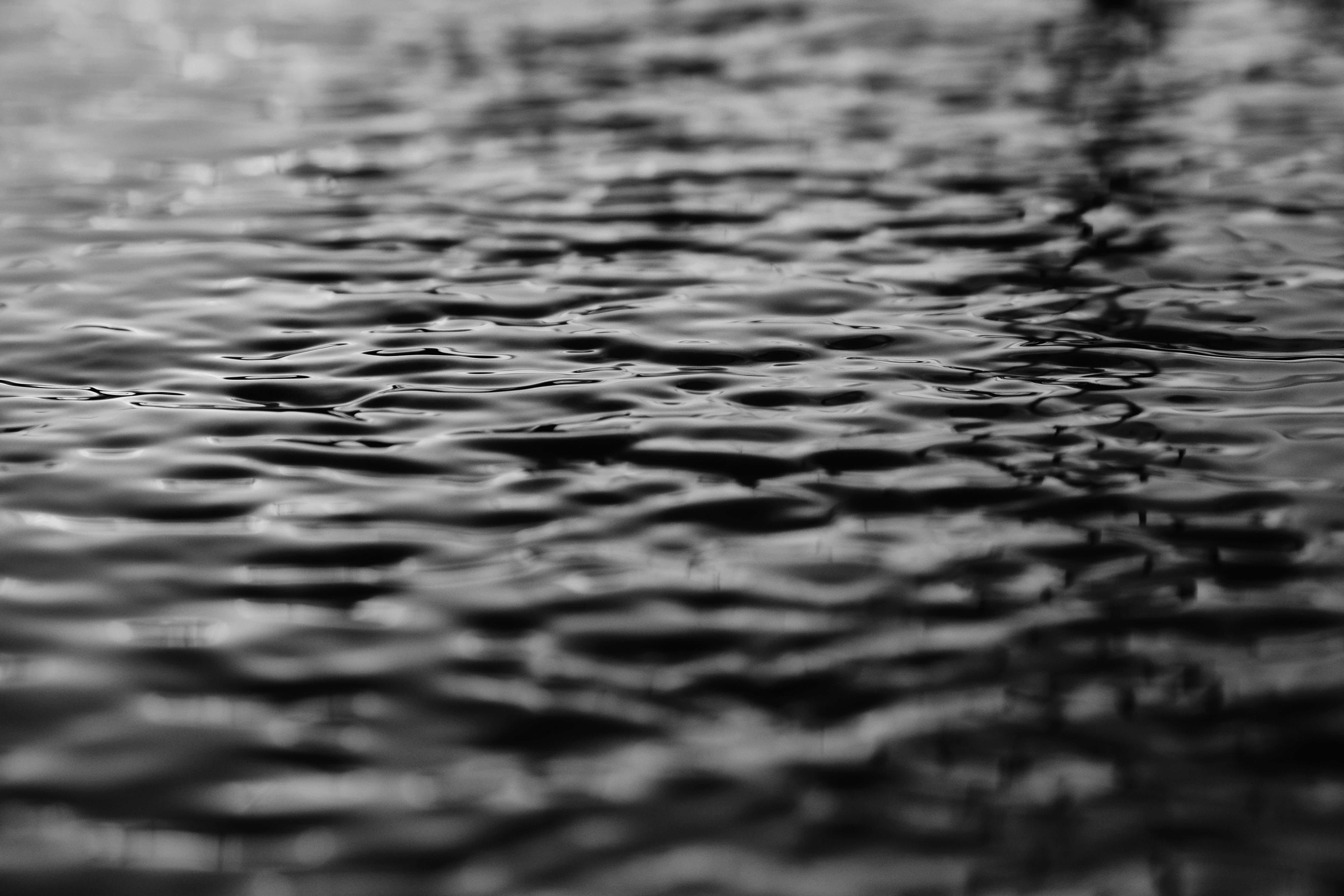 Monochrome Photograph of Water · Free Stock Photo
