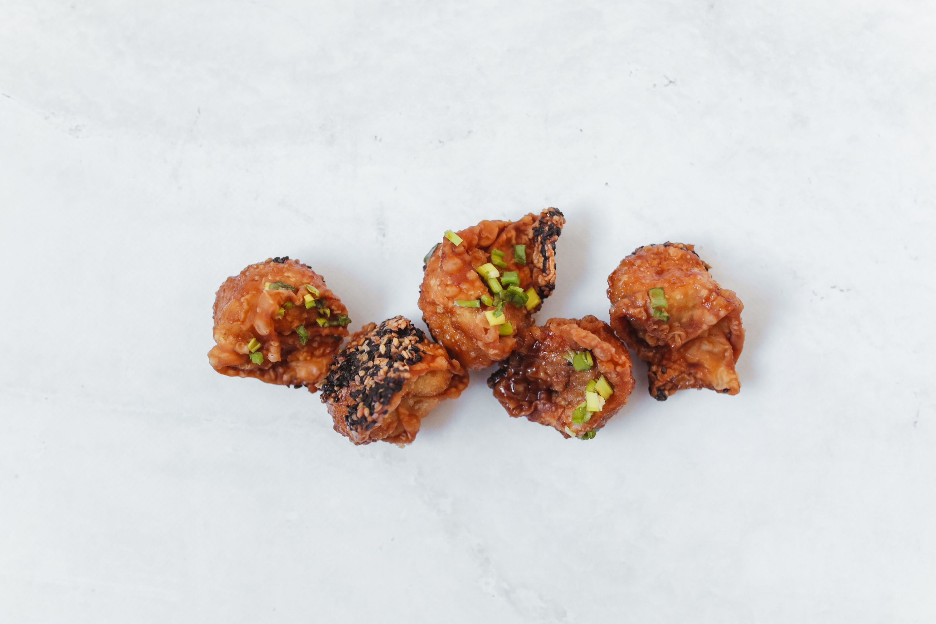 Deep Fried Meat on a White Surface · Free Stock Photo
