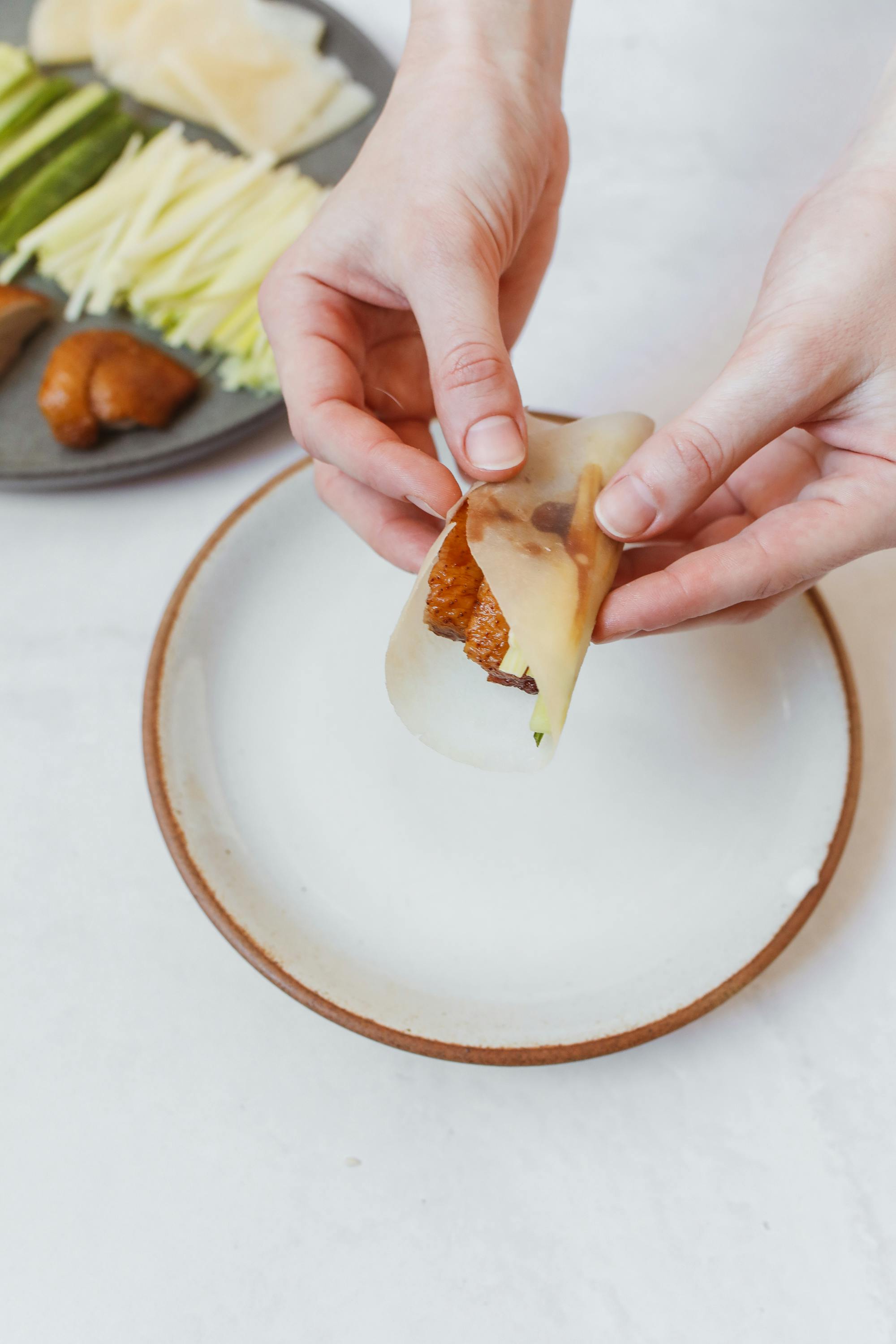 Peking Duck Wrapped in Dough · Free Stock Photo