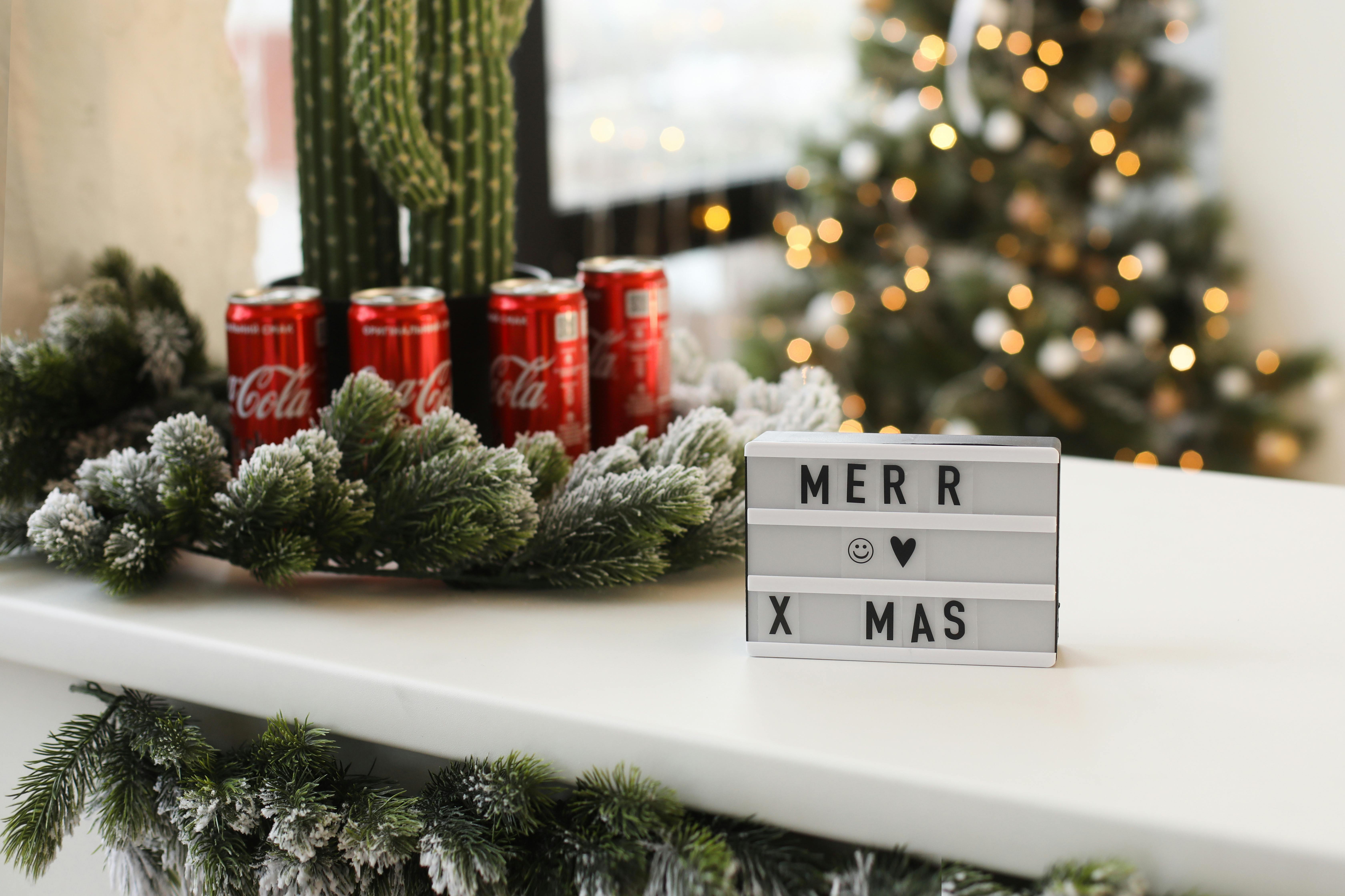 Christmas Decoration with Soda Cans · Free Stock Photo