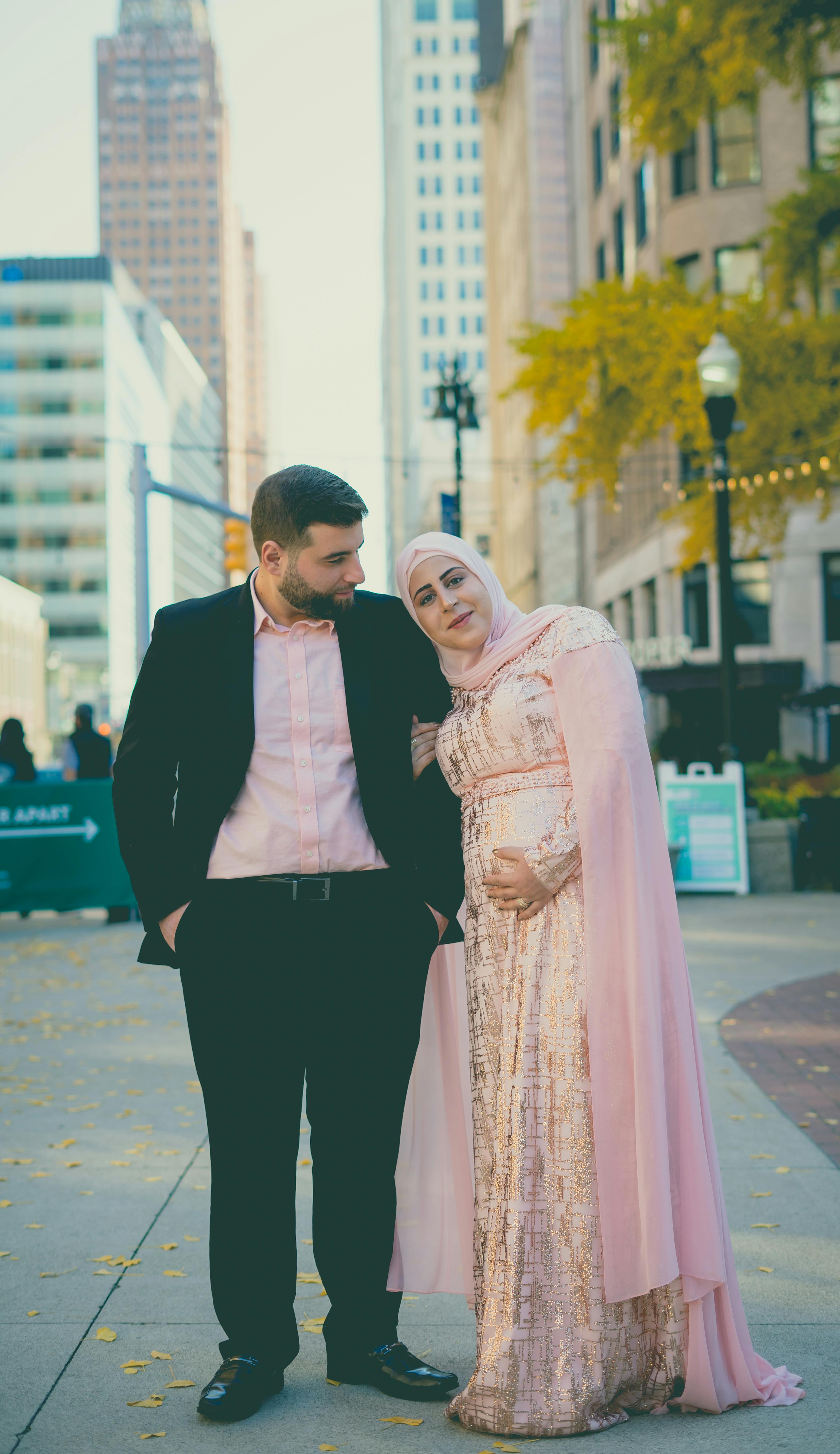 Two People Standing Near Trees · Free Stock Photo