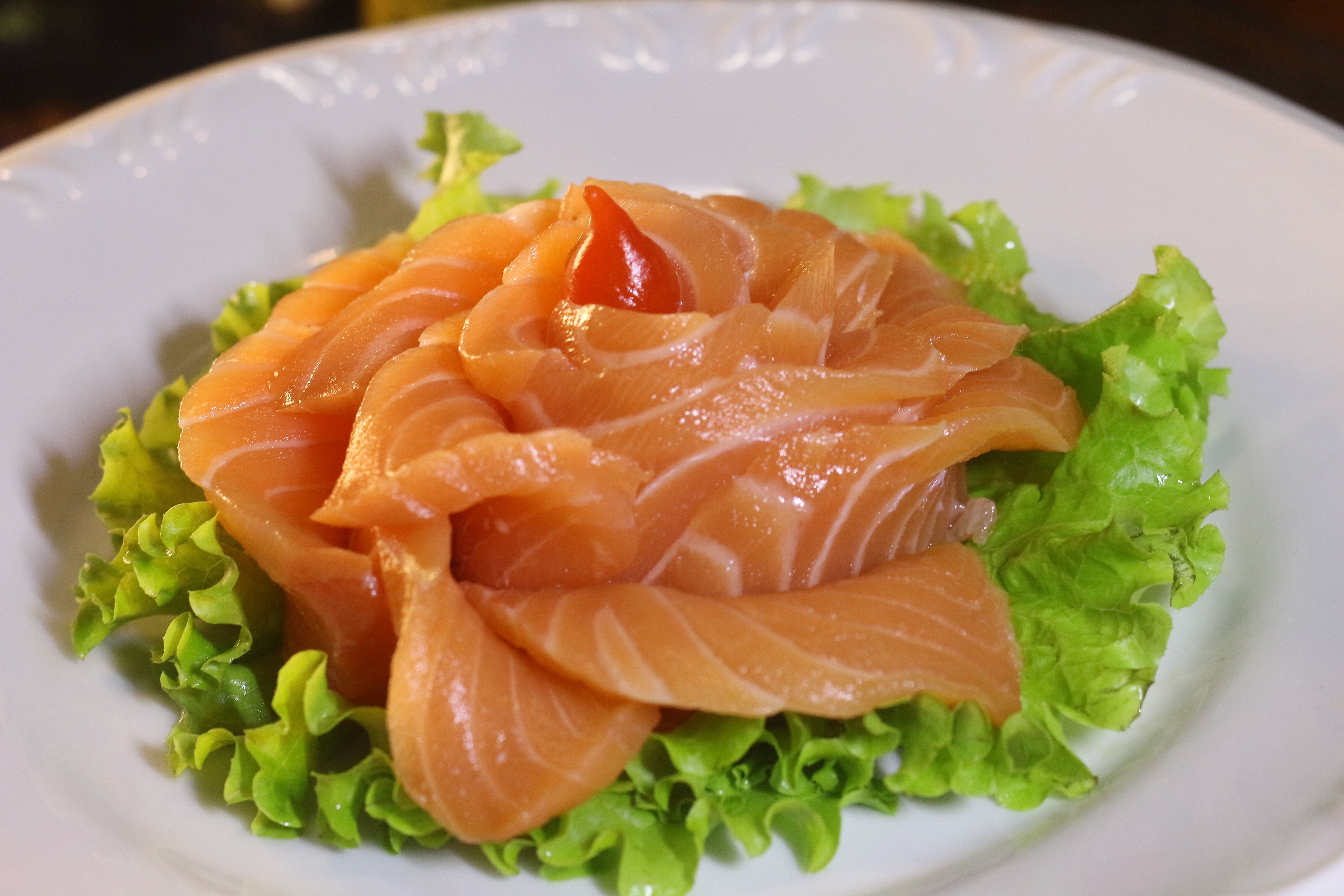 Close Up Shot of Smoked Salmon · Free Stock Photo