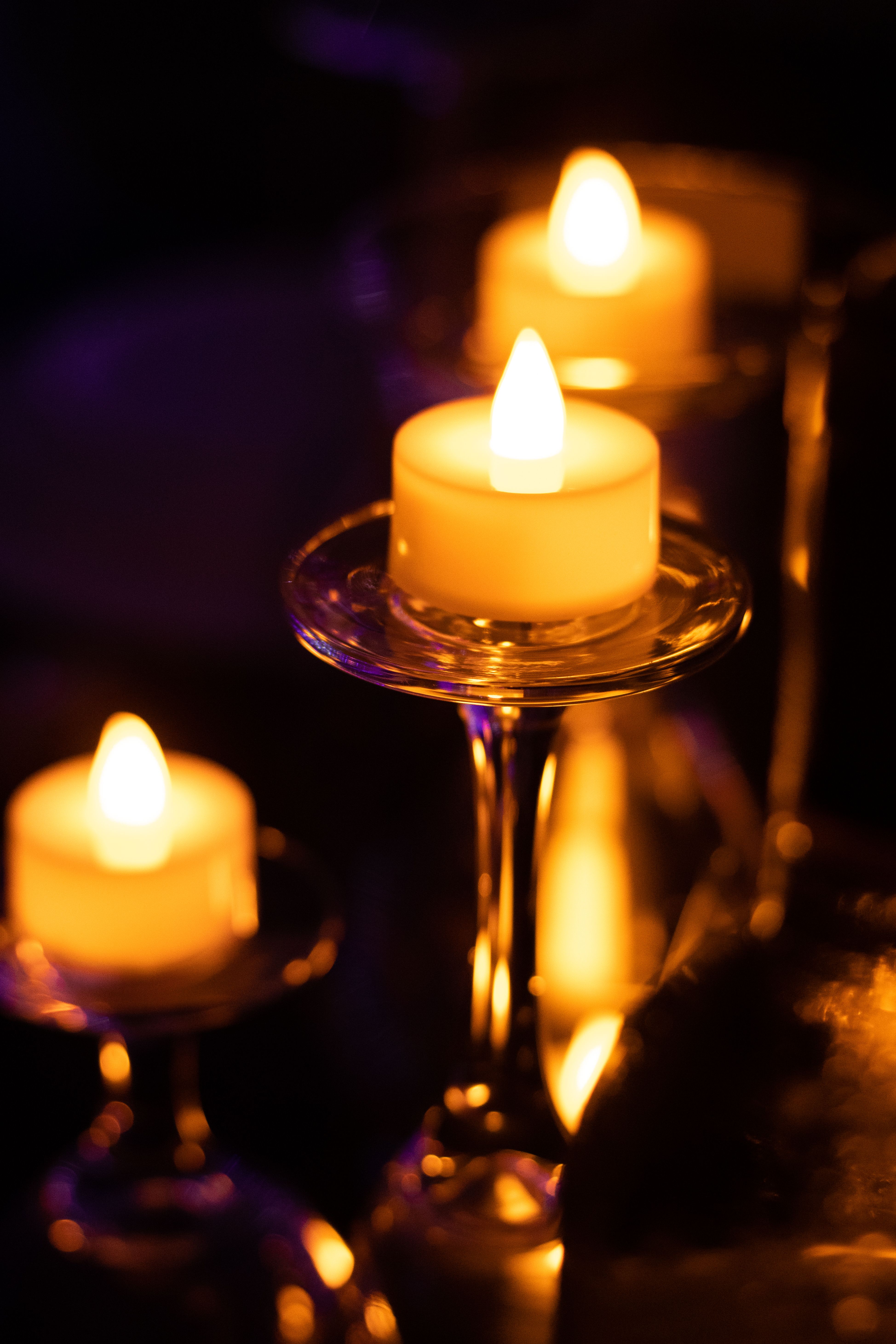 Close Up Shot of Lighted Candles · Free Stock Photo