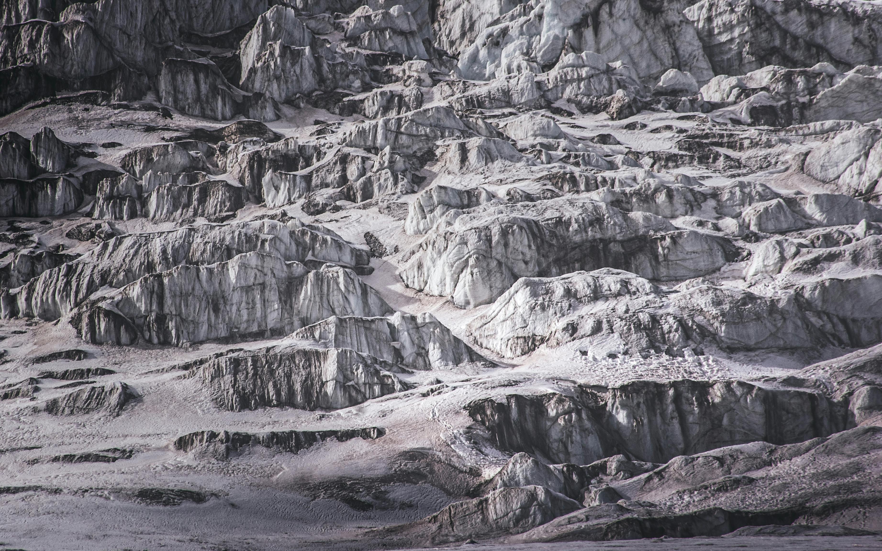 A Snow Covered Rocky Mountain · Free Stock Photo