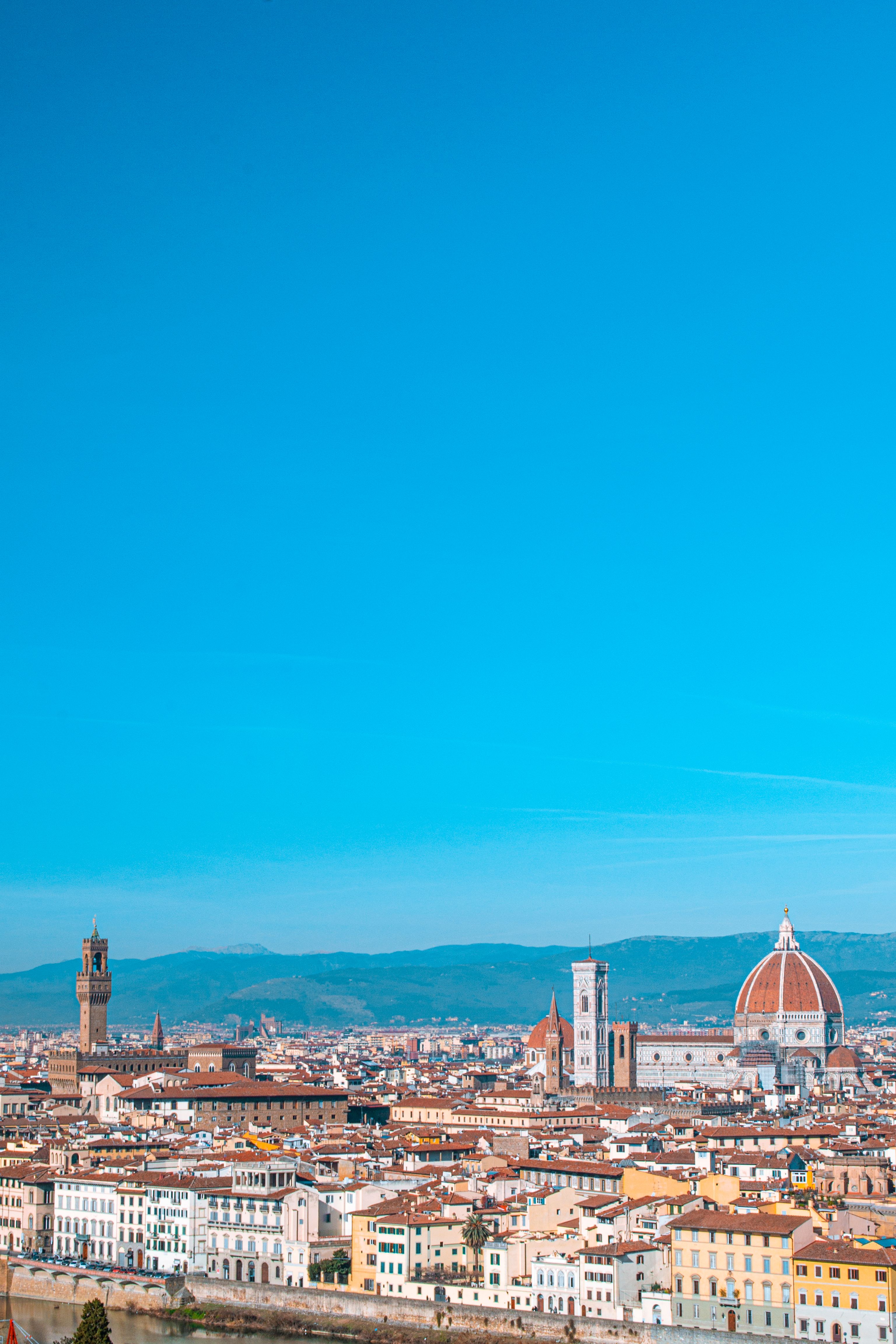 Blue Sky over Old Town · Free Stock Photo