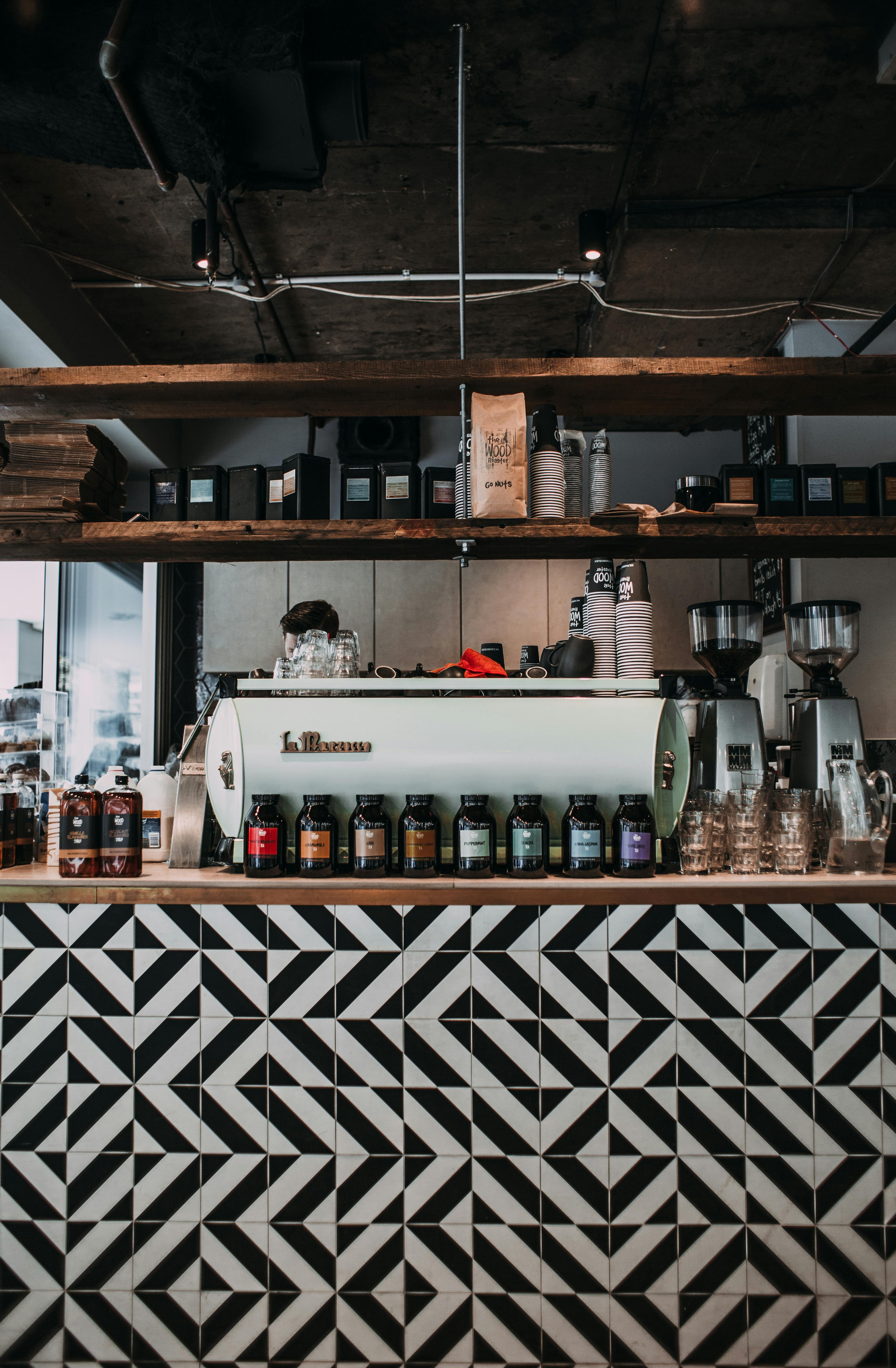 Tiled Counter in Cafe · Free Stock Photo