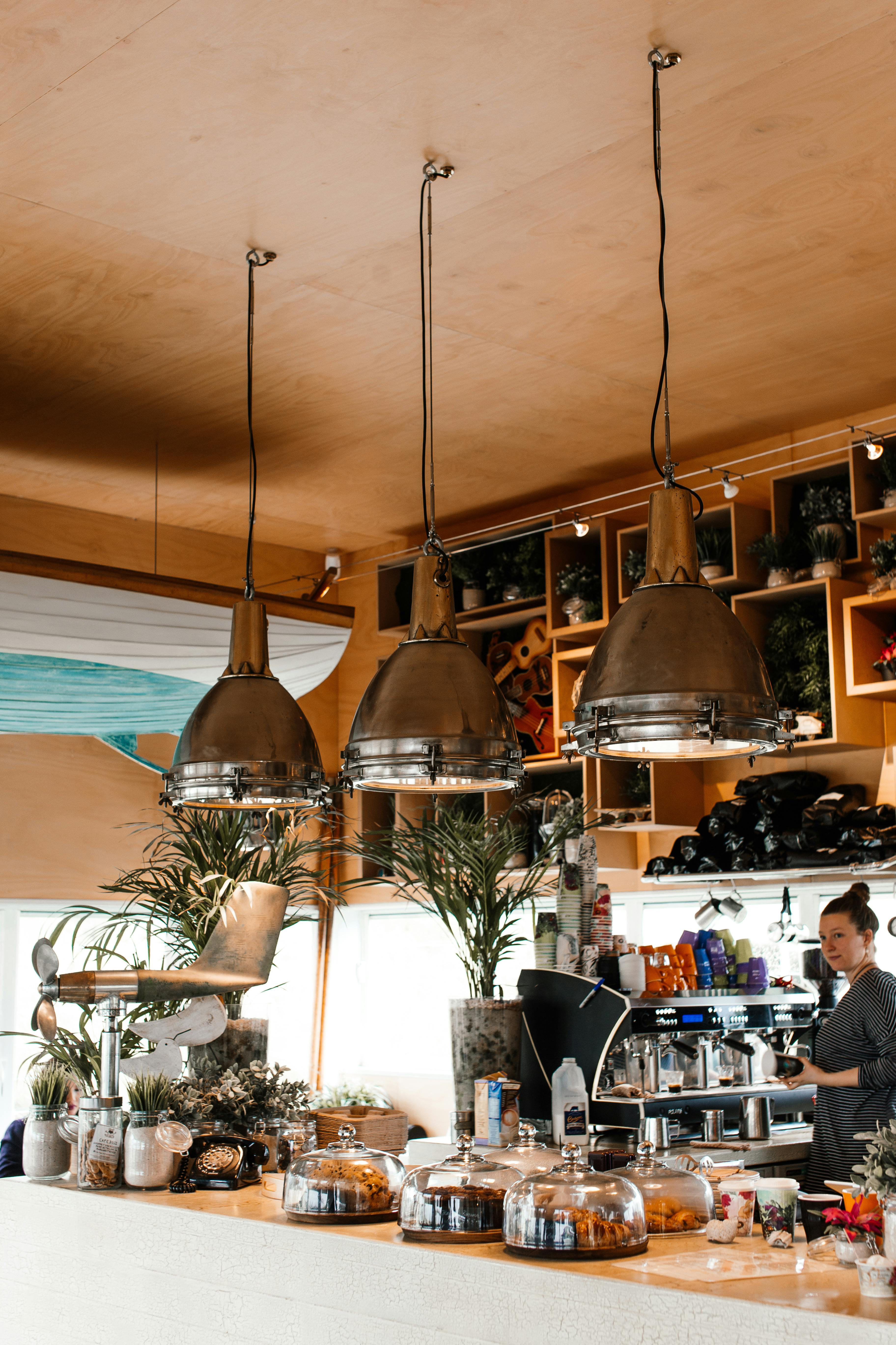 View of a Cafe Interior · Free Stock Photo