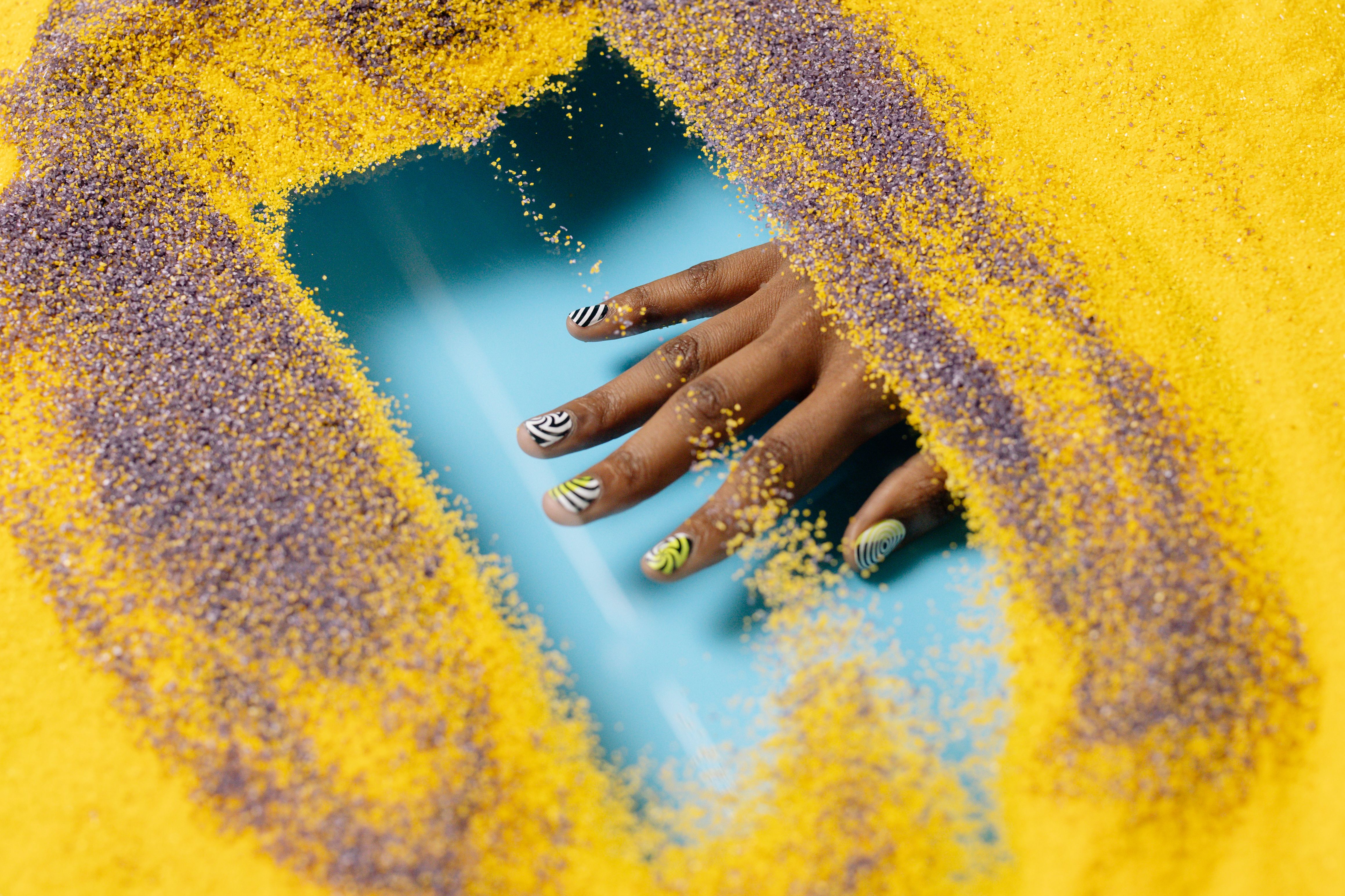 Person With Creative Nail Polish · Free Stock Photo