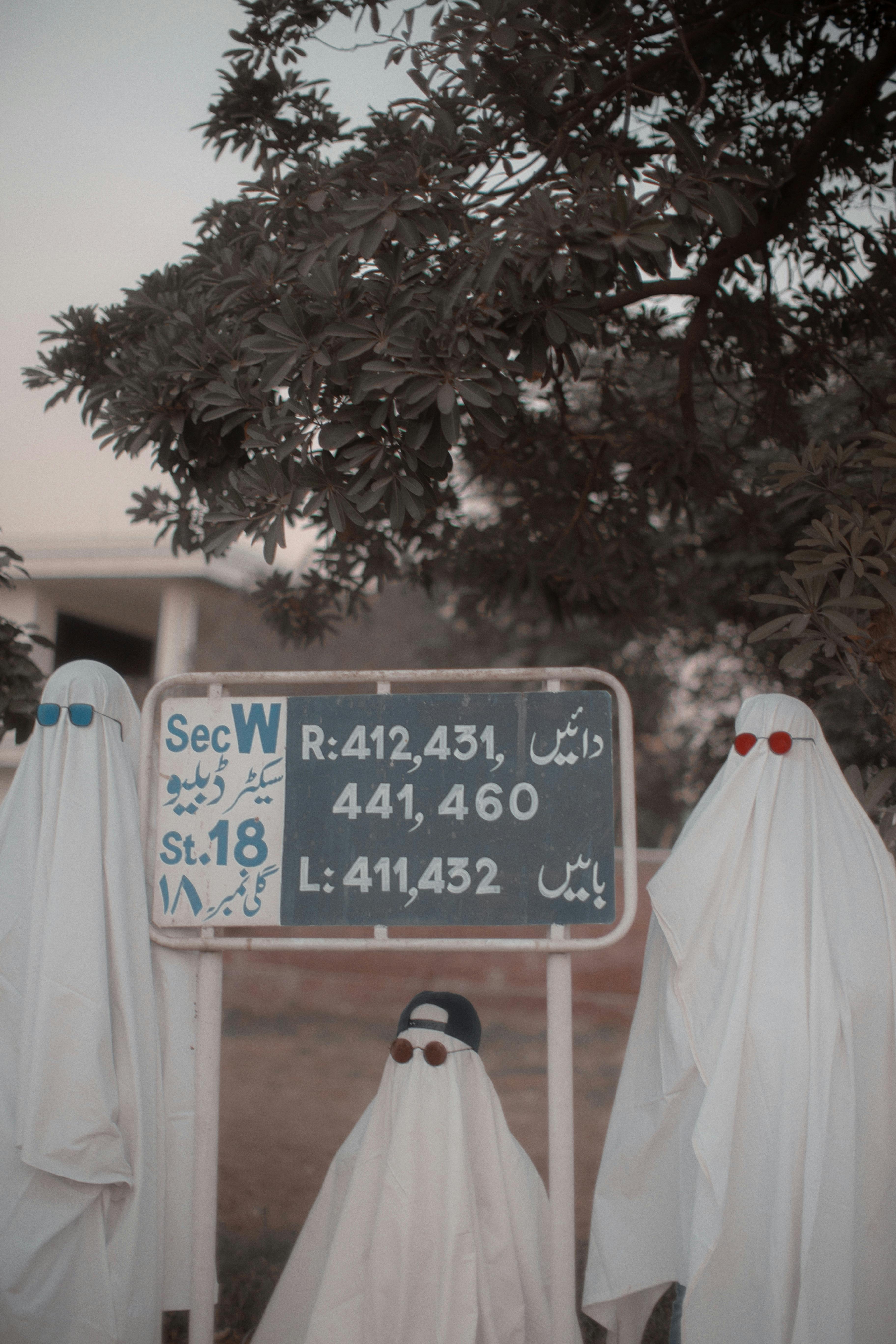 Person Dressed up as Ghost Wearing Sunglasses · Free Stock Photo