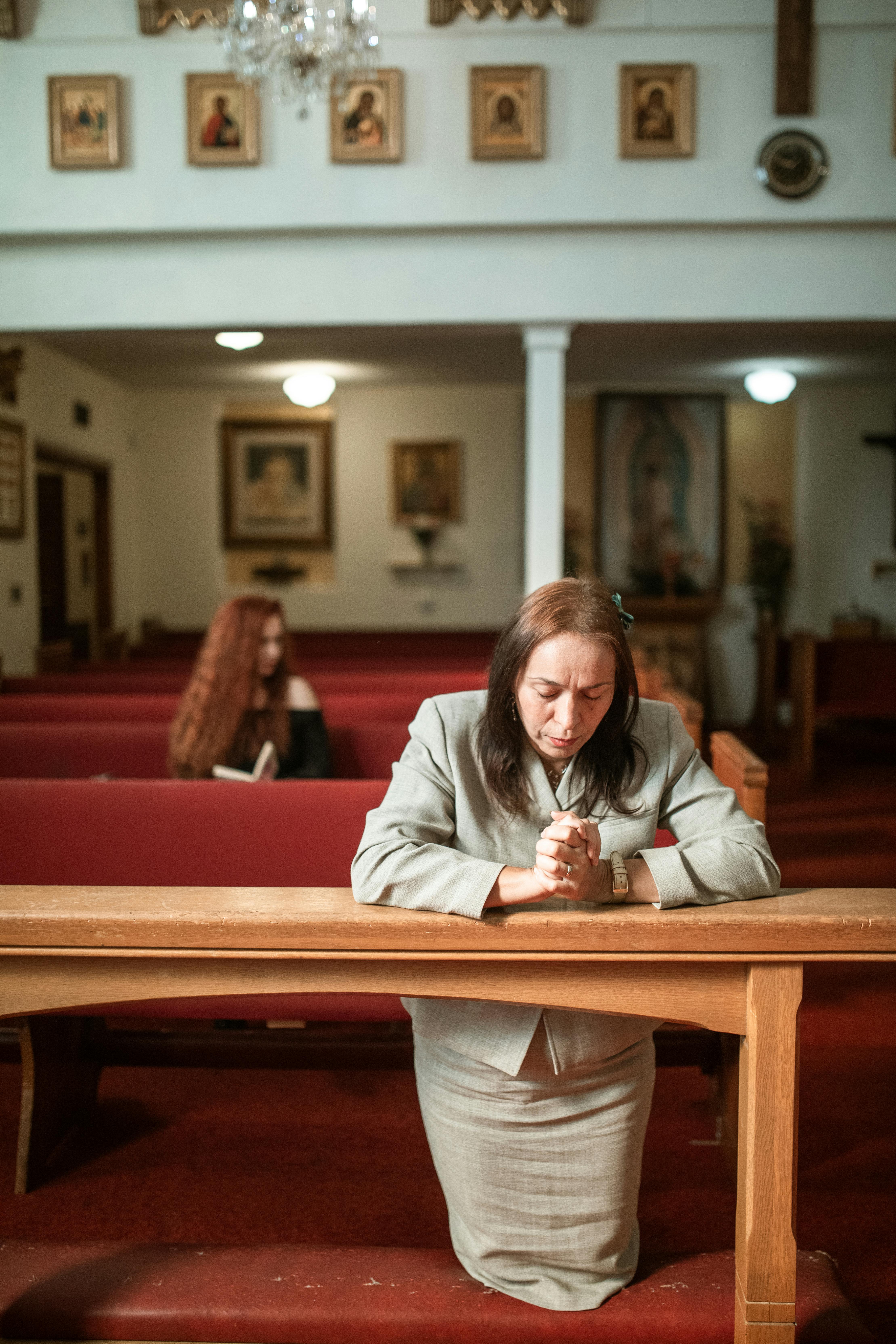 People Praying inside the Church · Free Stock Photo