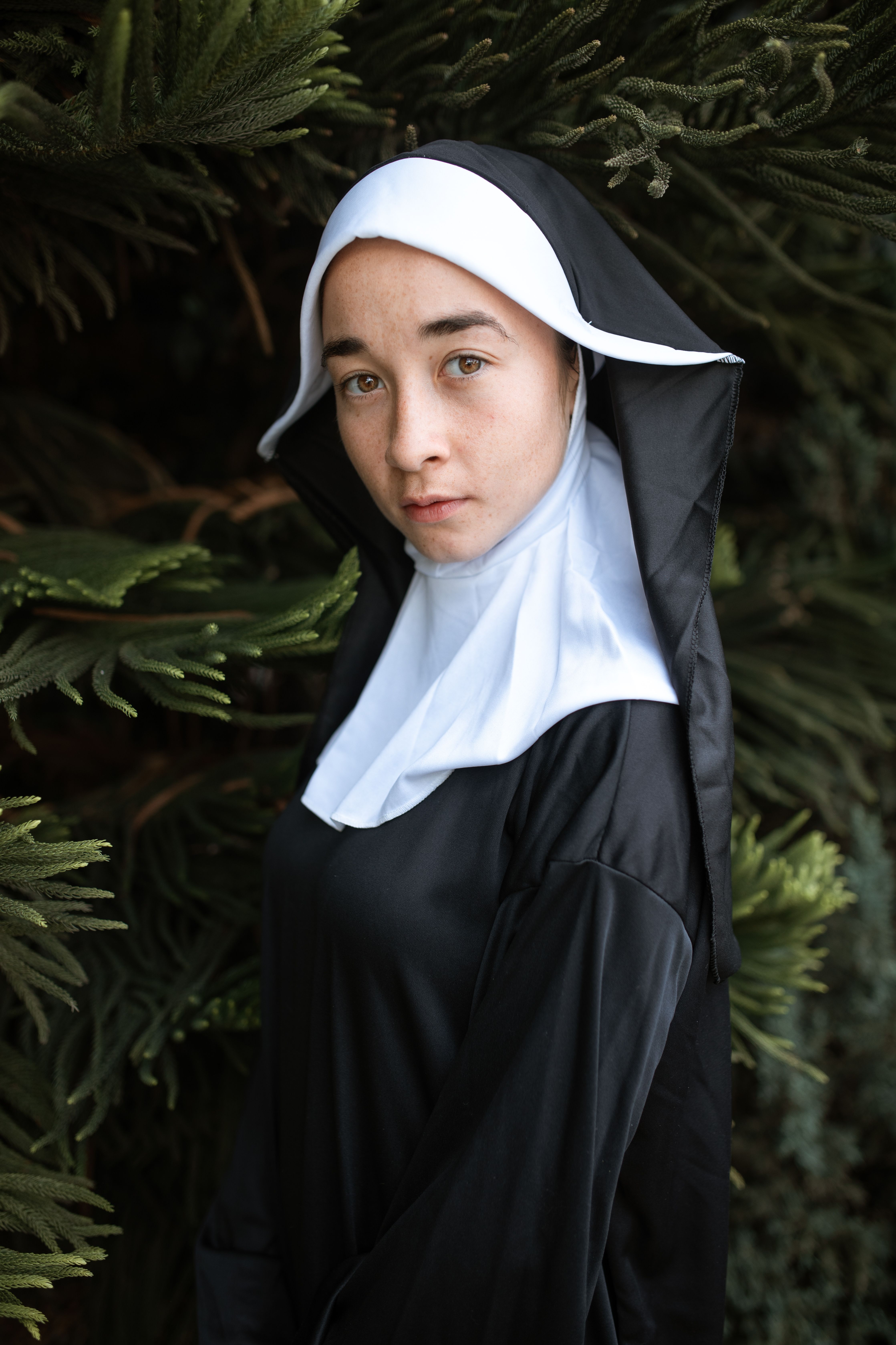 Close-Up Shot of a Nun · Free Stock Photo