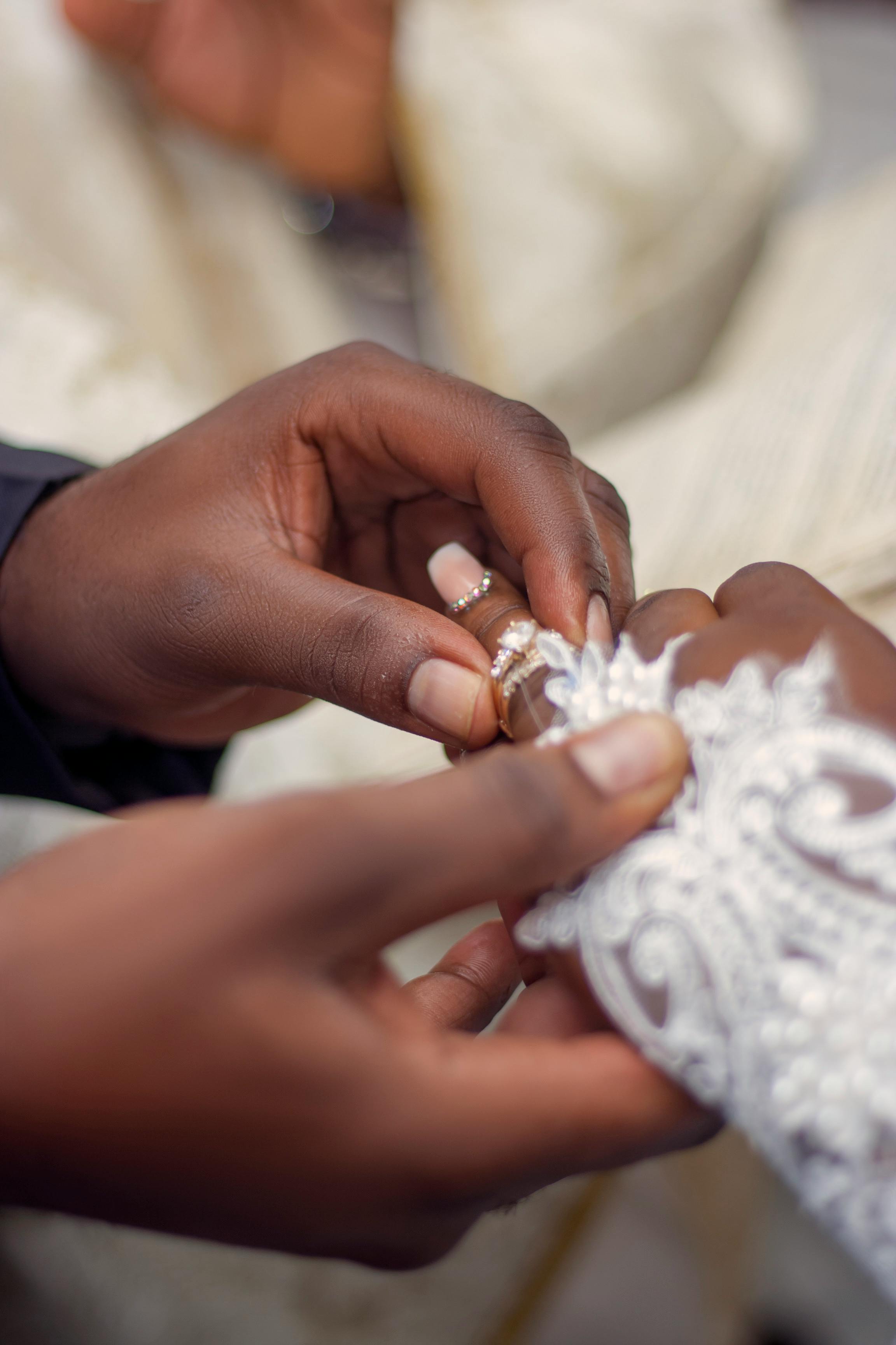 Person Putting a Ring in the Finger · Free Stock Photo
