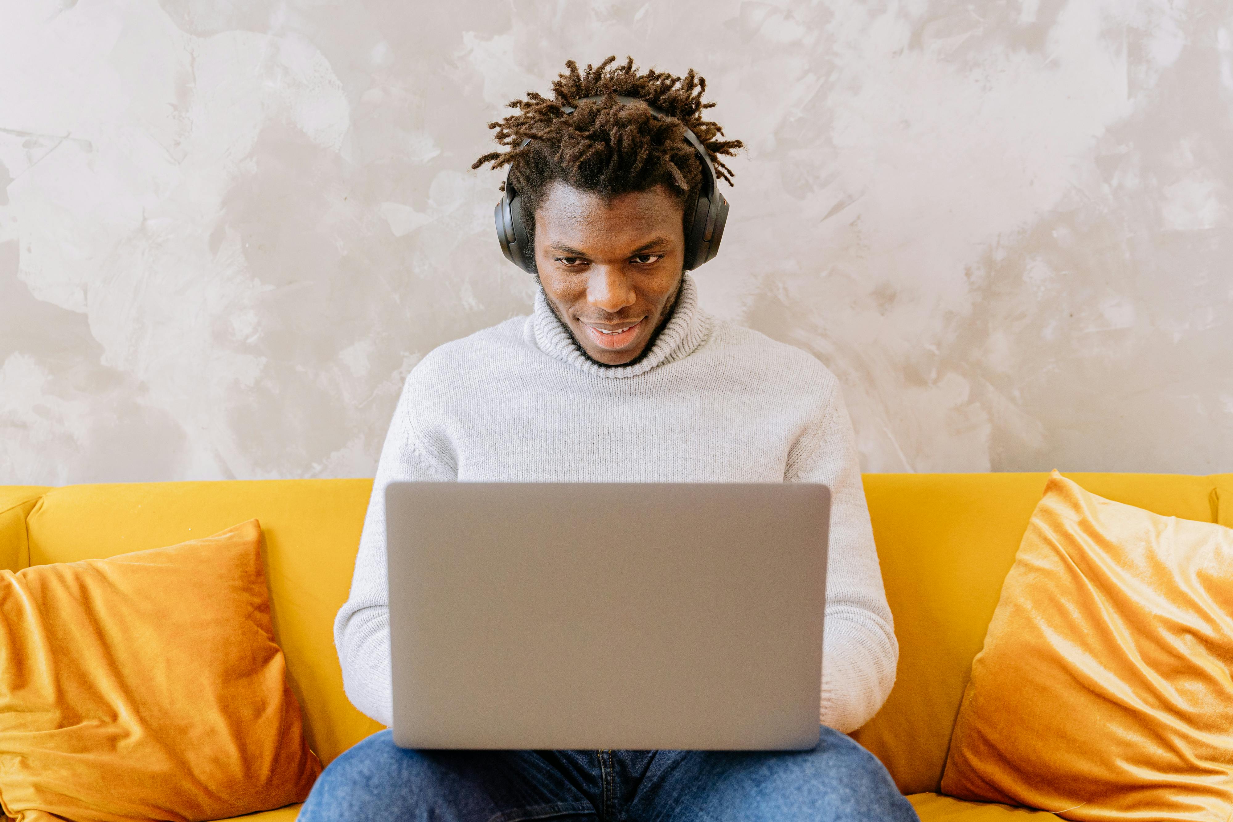 A Man Using Laptop · Free Stock Photo