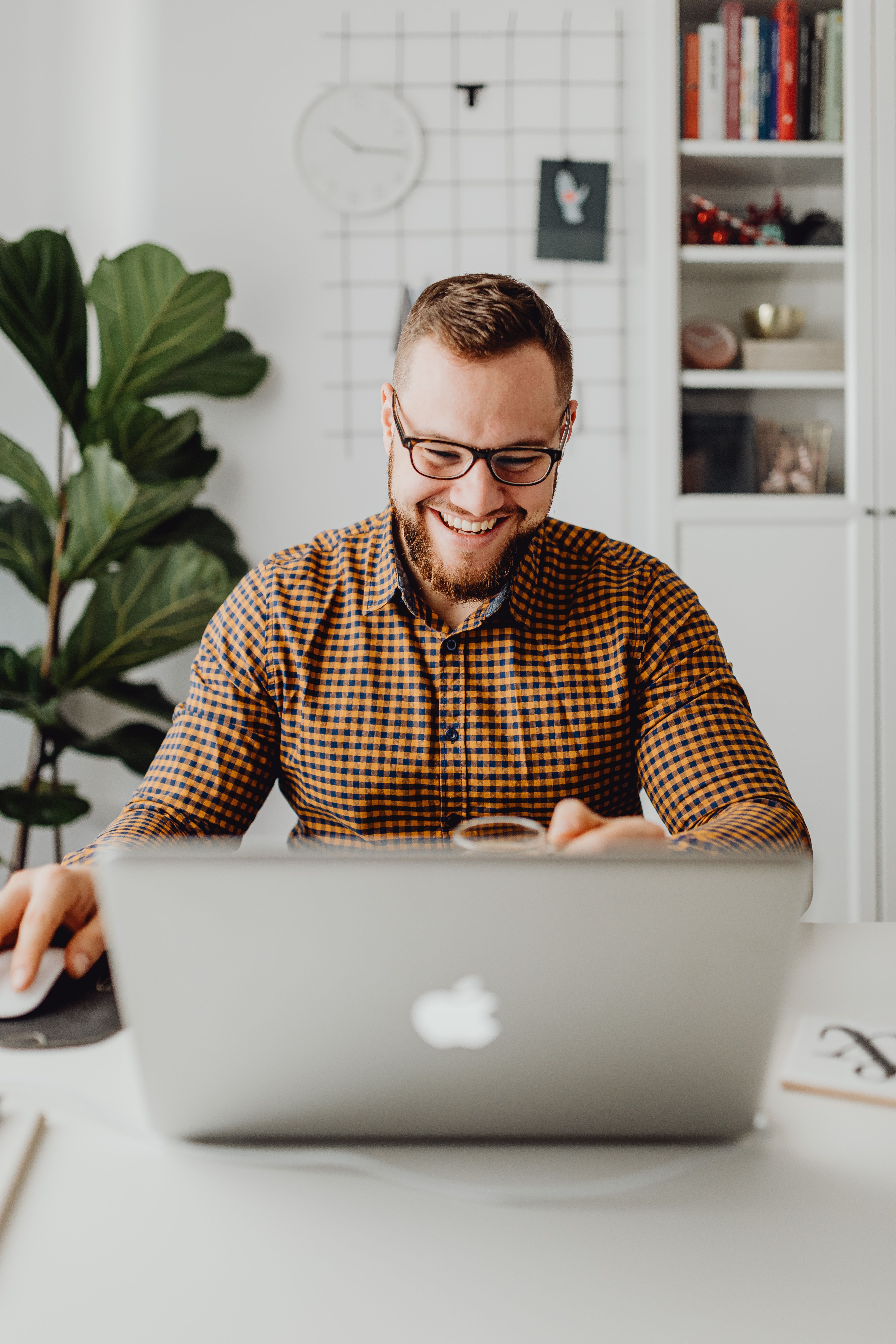 Man Working with Laptop in Office · Free Stock Photo