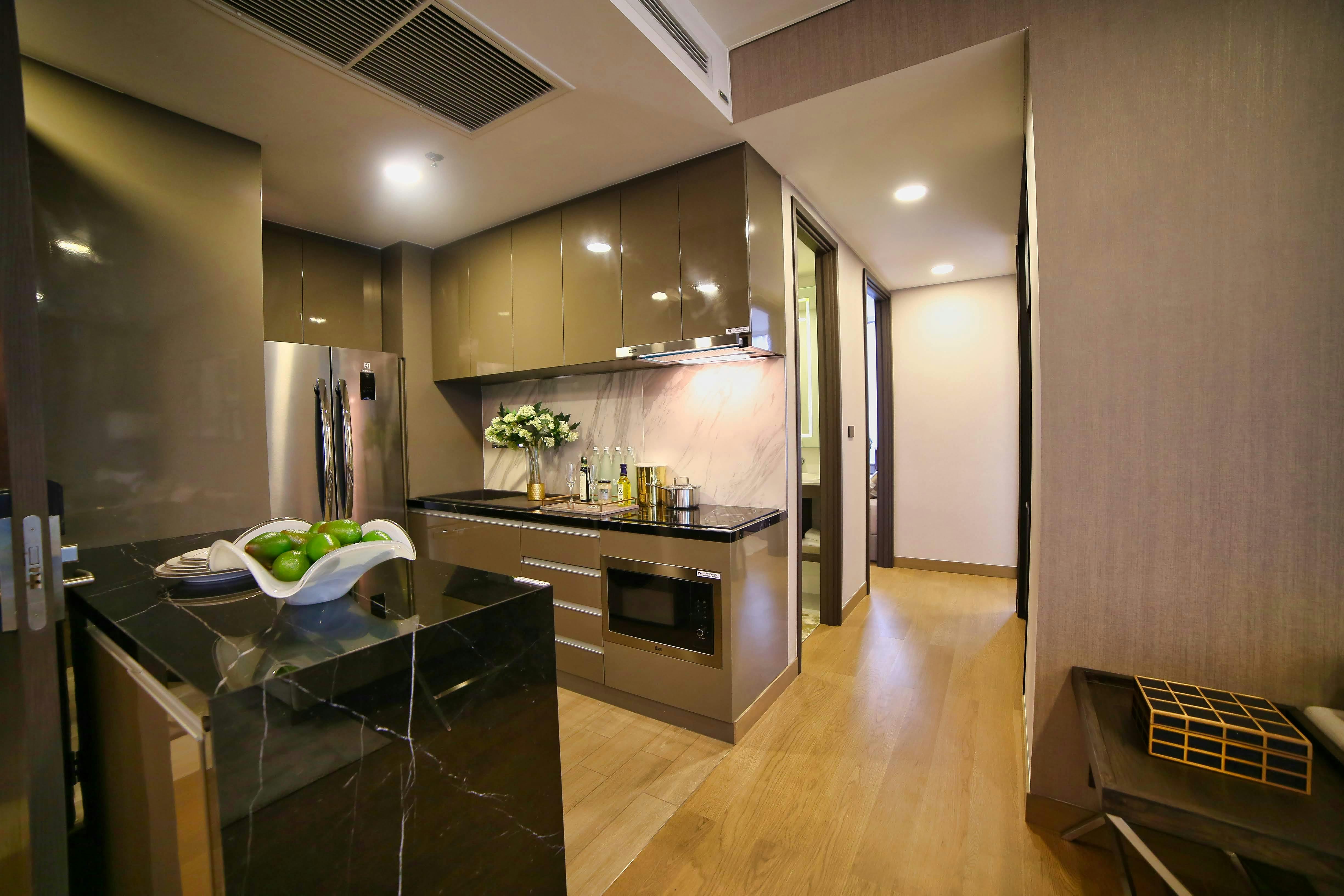 Grey Marble Kitchen Design · Free Stock Photo