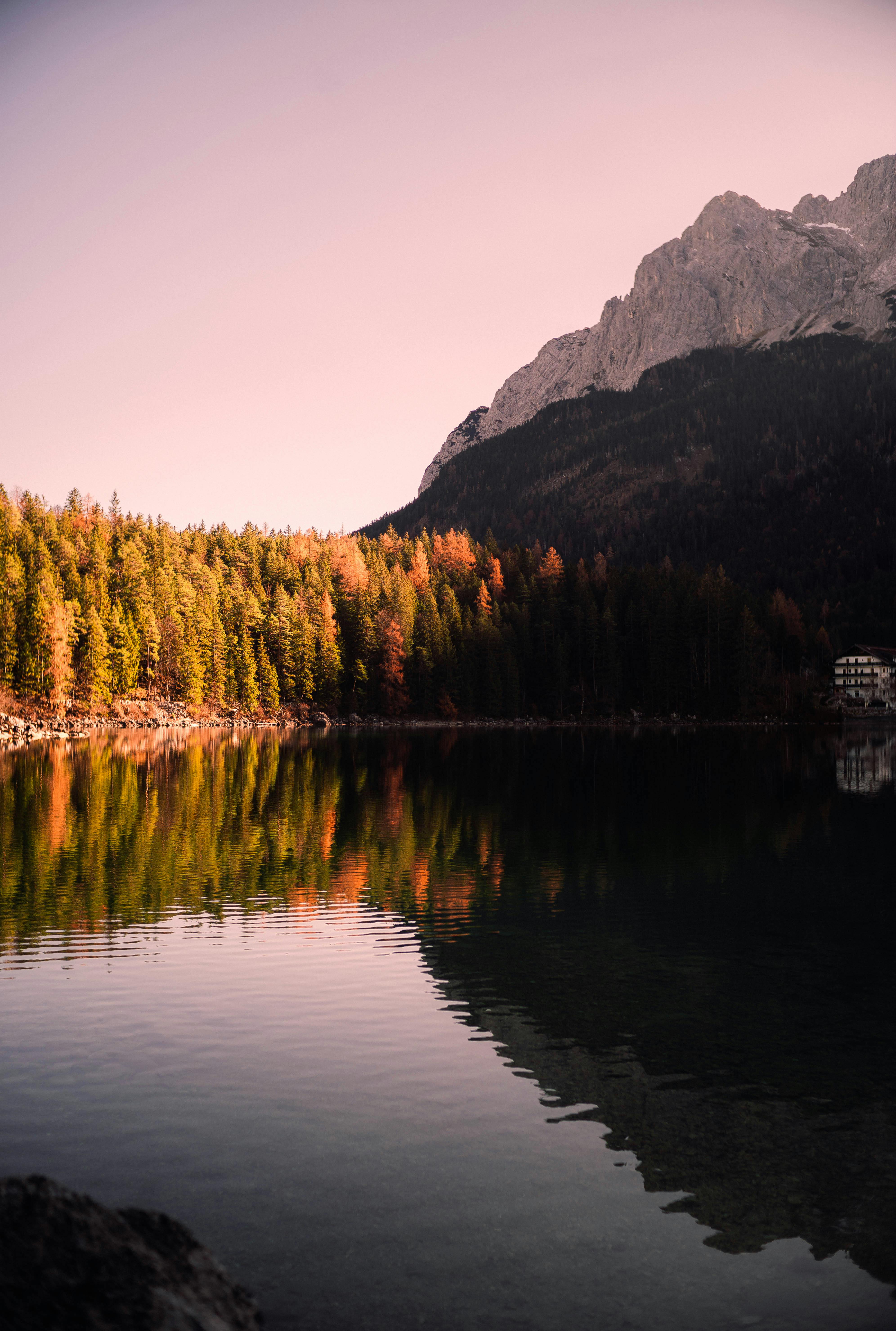 Nature Landscape Lake Sunset