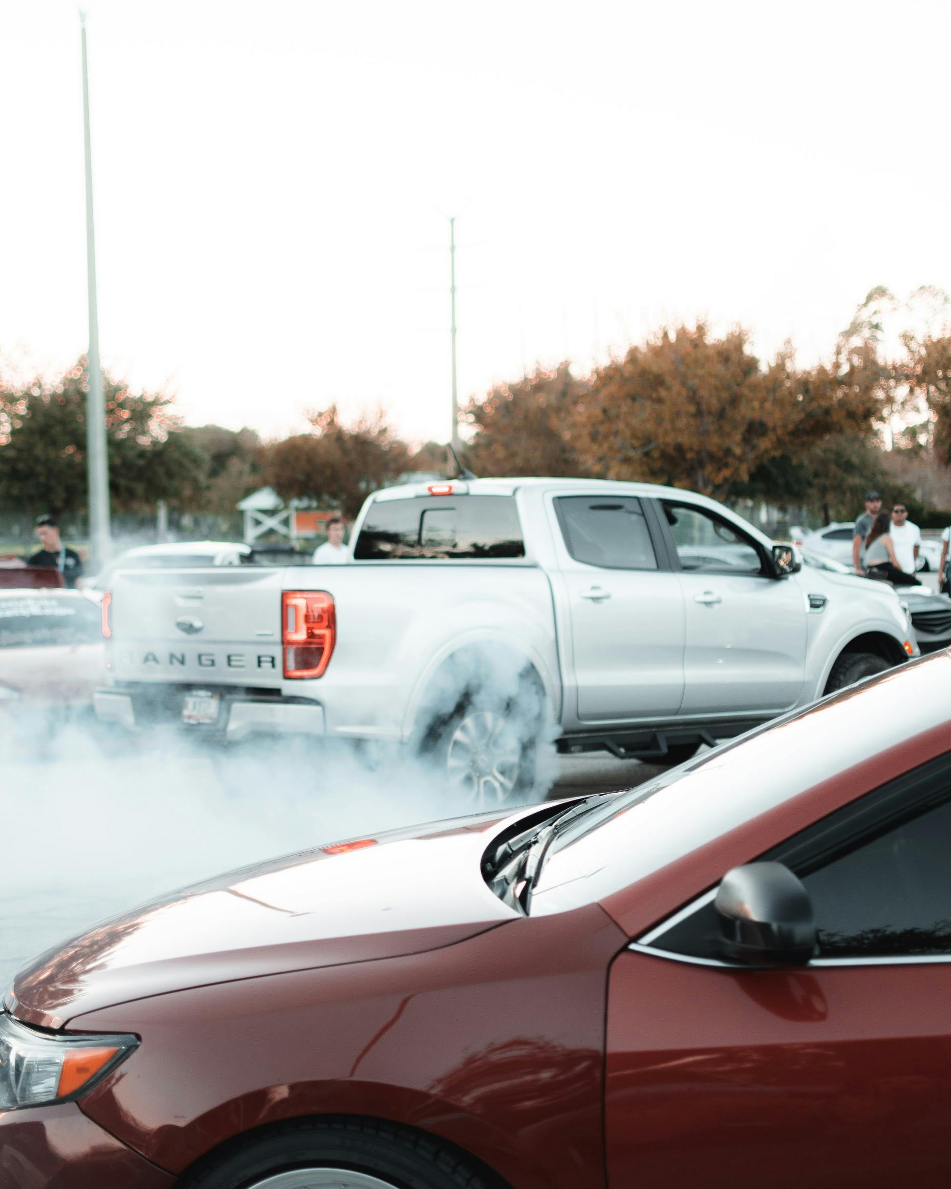 Smoking 4x4 Car · Free Stock Photo