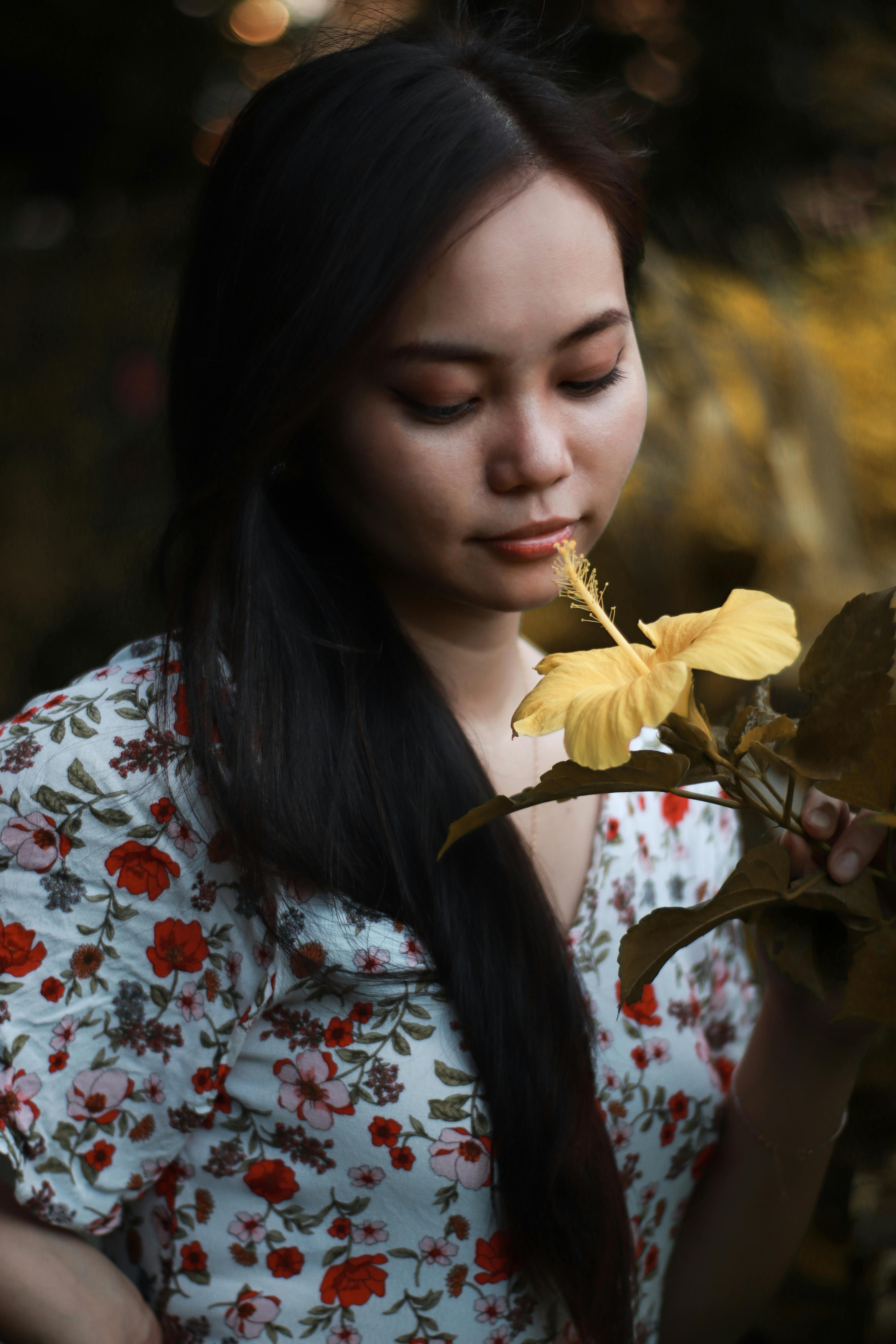 Girl Posing Outdoors at Night · Free Stock Photo