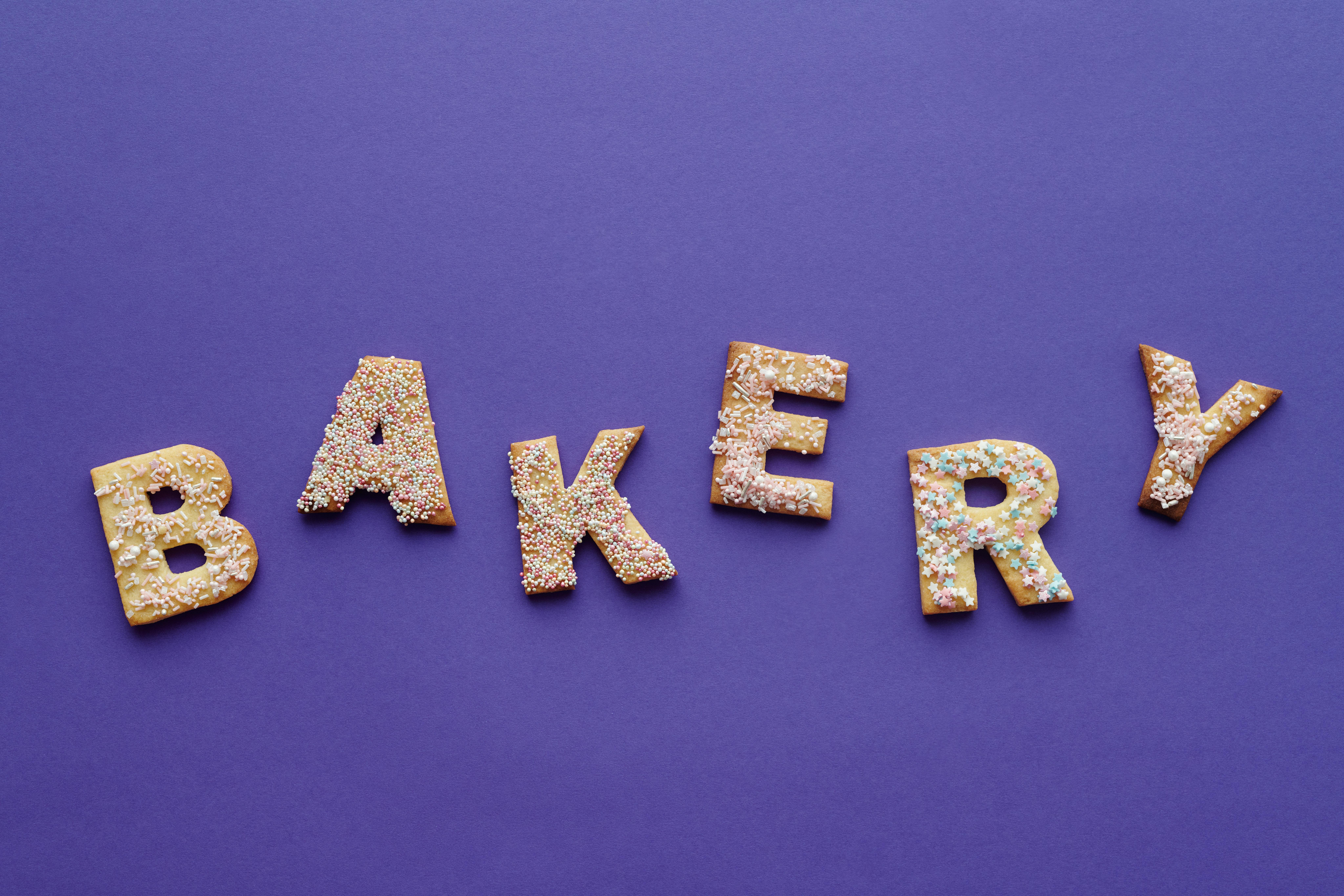 Flat Lay of Letter Shaped Cookies · Free Stock Photo