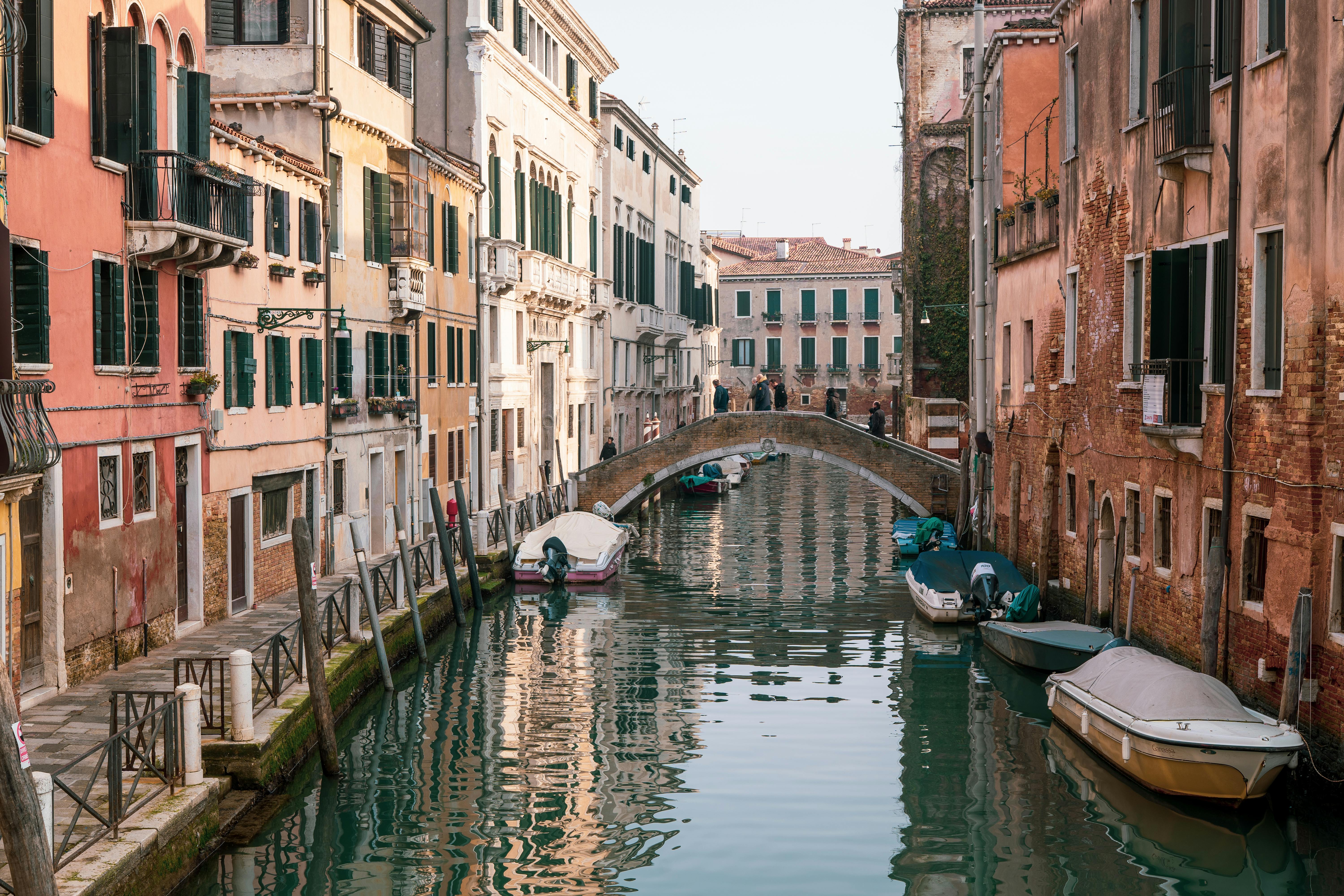 A Canal Between Buildings in Venice, Italy · Free Stock Photo