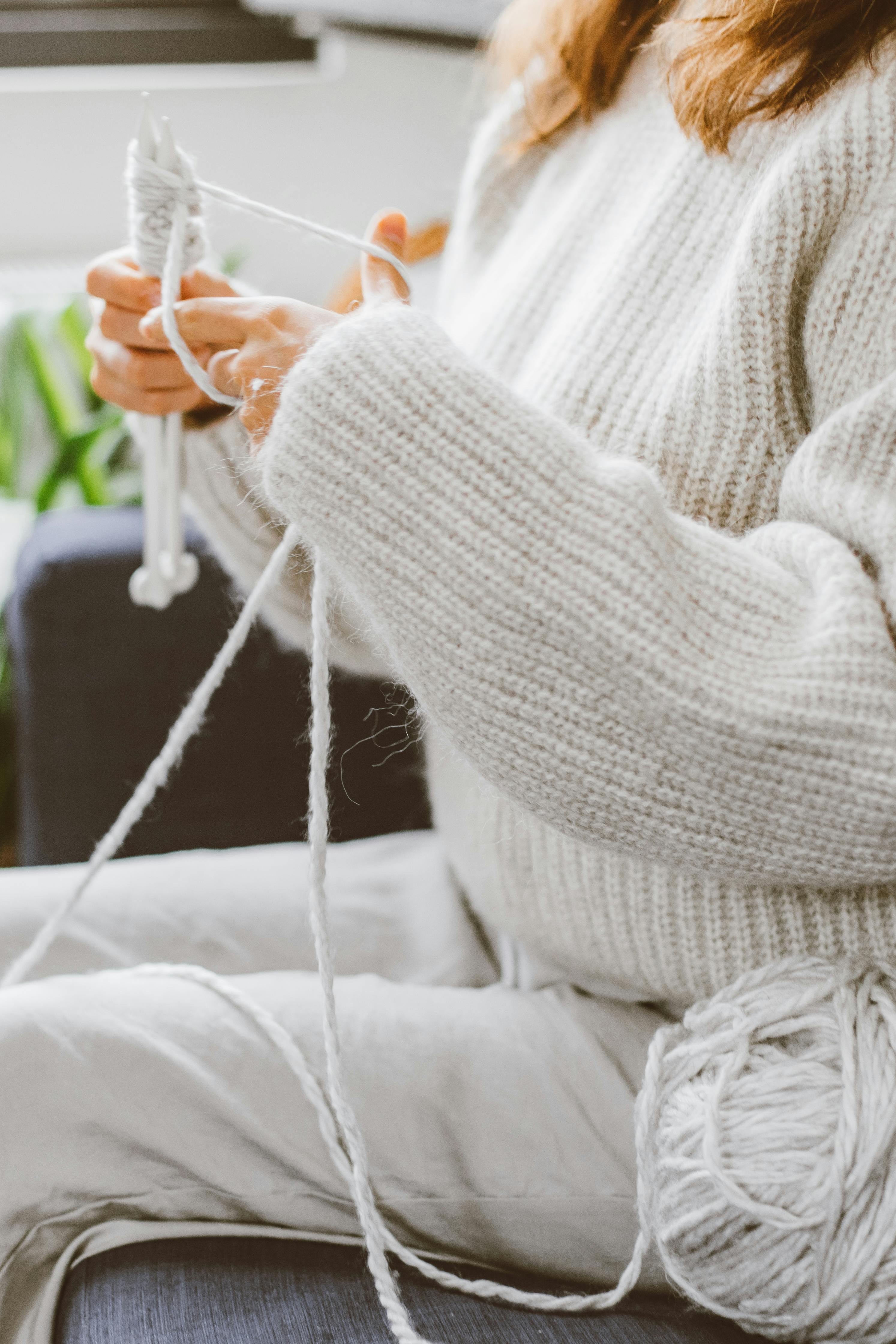 A Person Knitting · Free Stock Photo