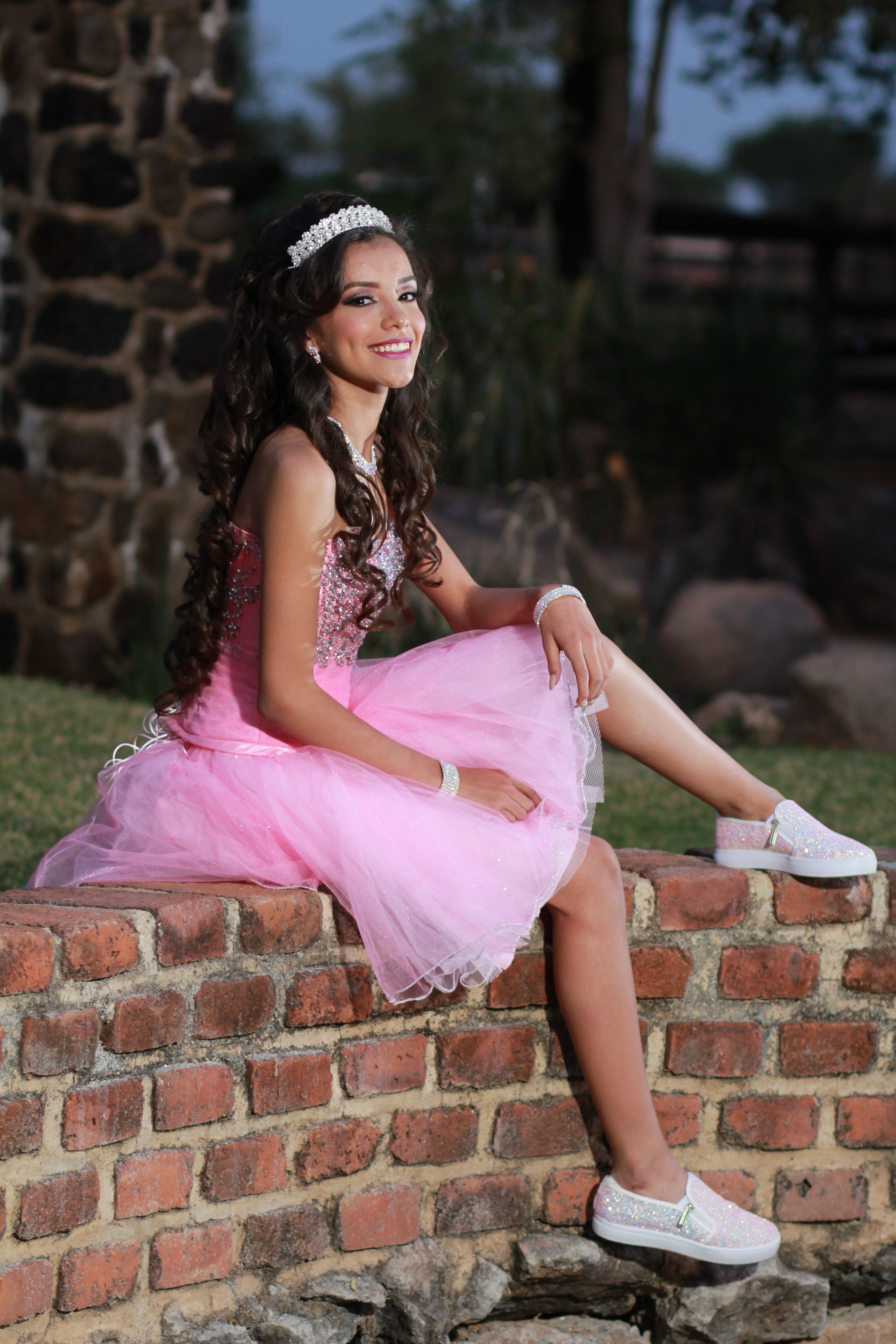 Portrait of a Girl Wearing a Pink Dress · Free Stock Photo