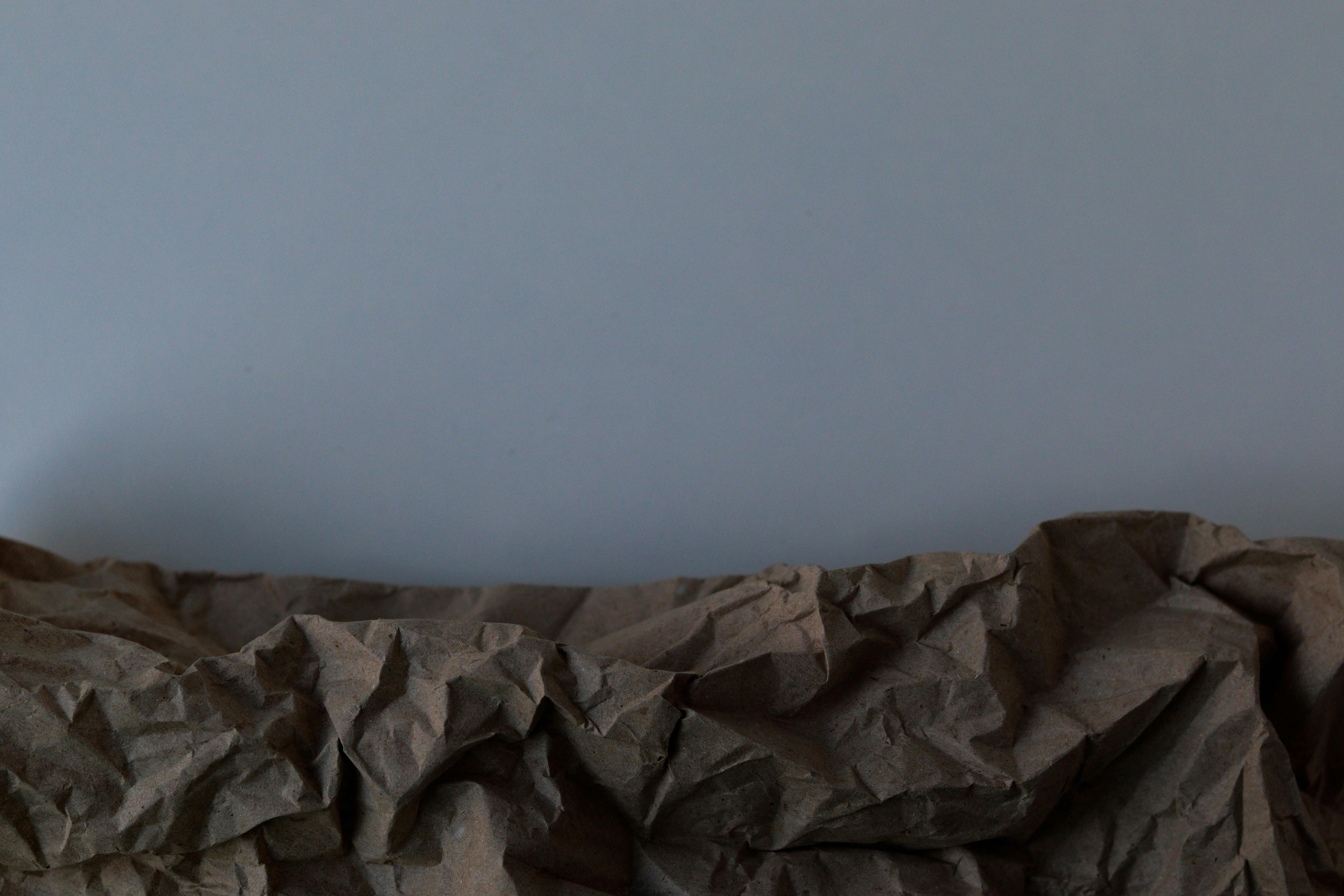 Close-Up Photography of Crumpled Paper · Free Stock Photo