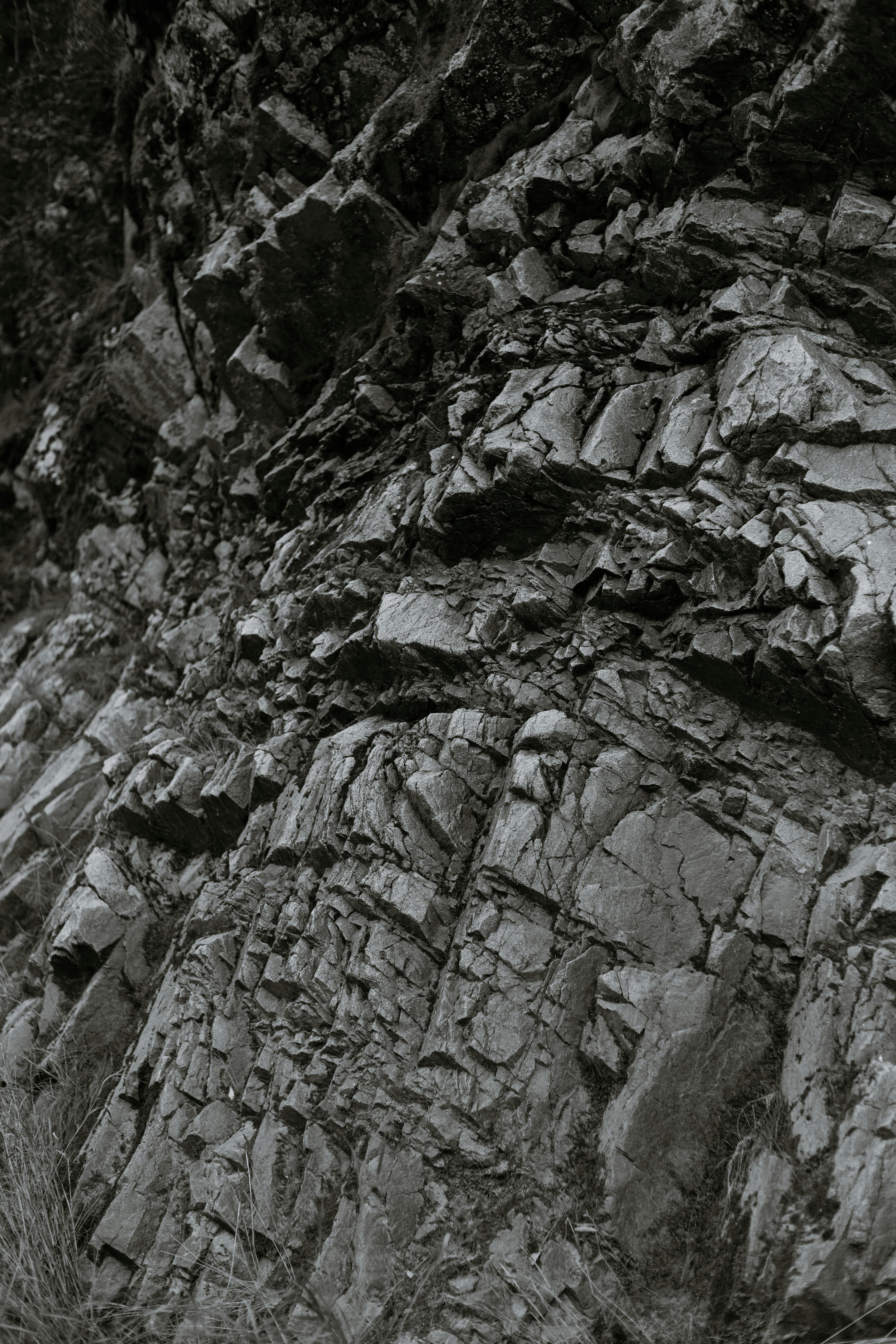 Grayscale Photography of Stone · Free Stock Photo