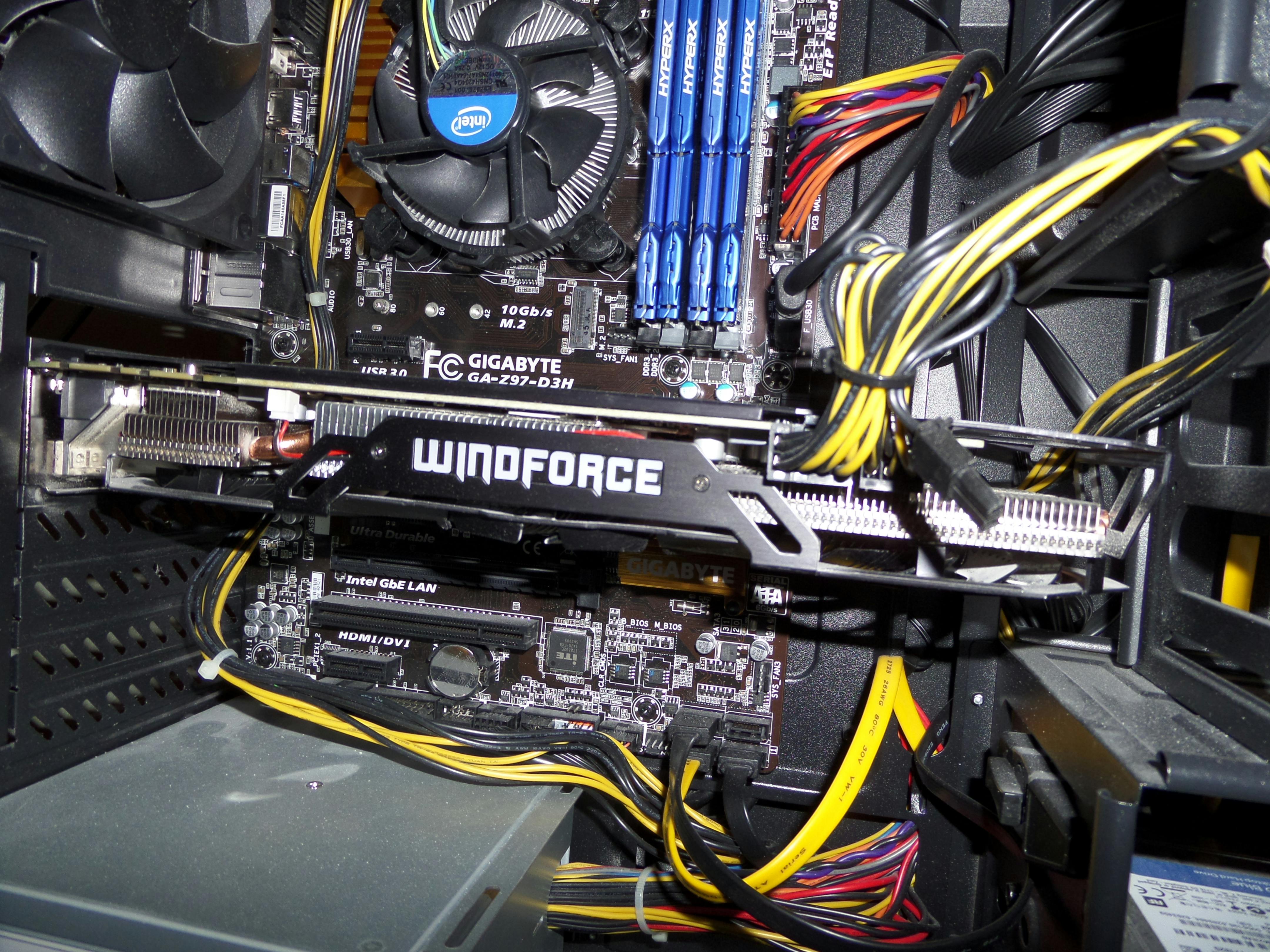 Free stock photo of cables, Computer parts, gpu