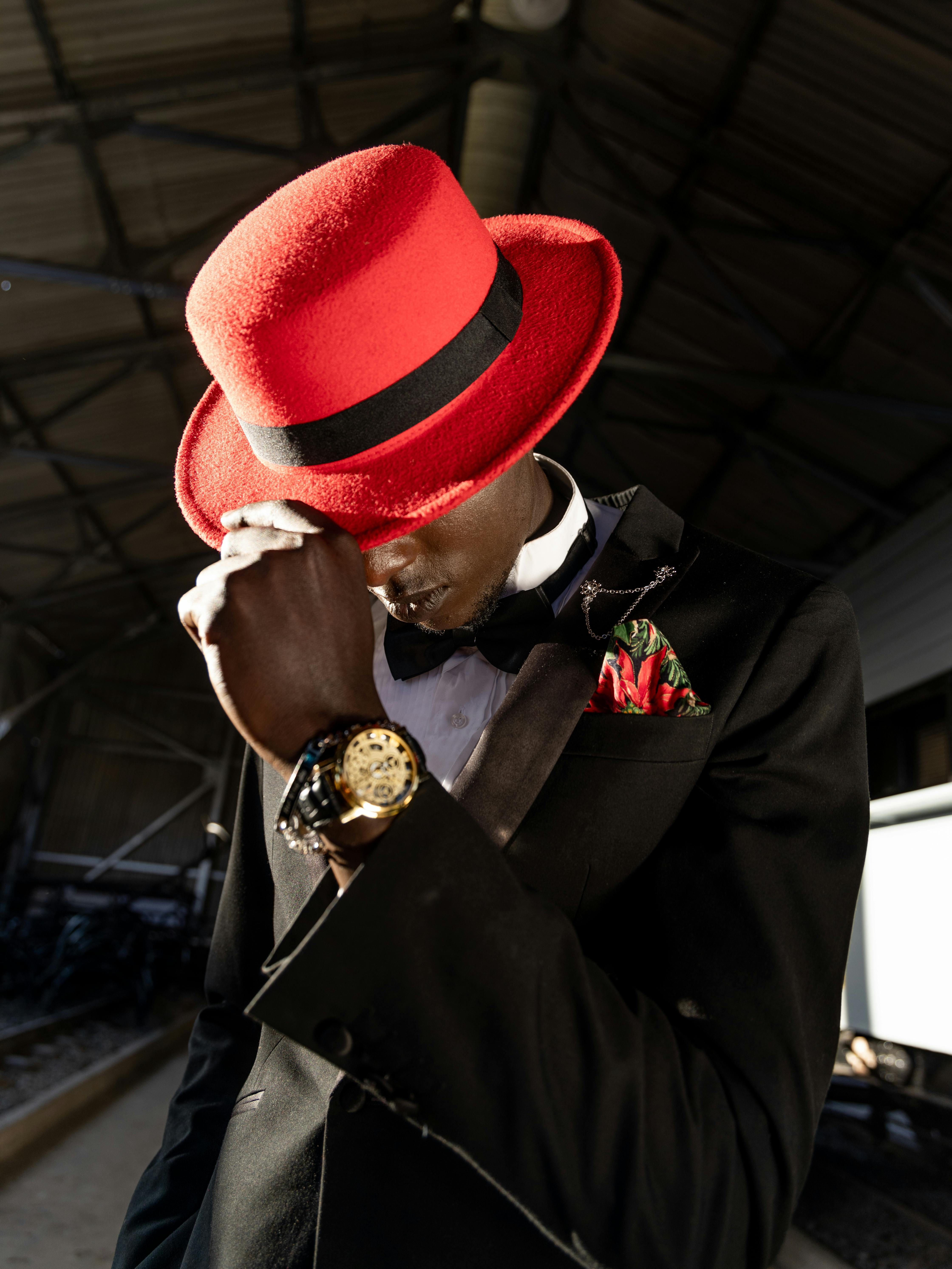 Man in a Red Hat · Free Stock Photo