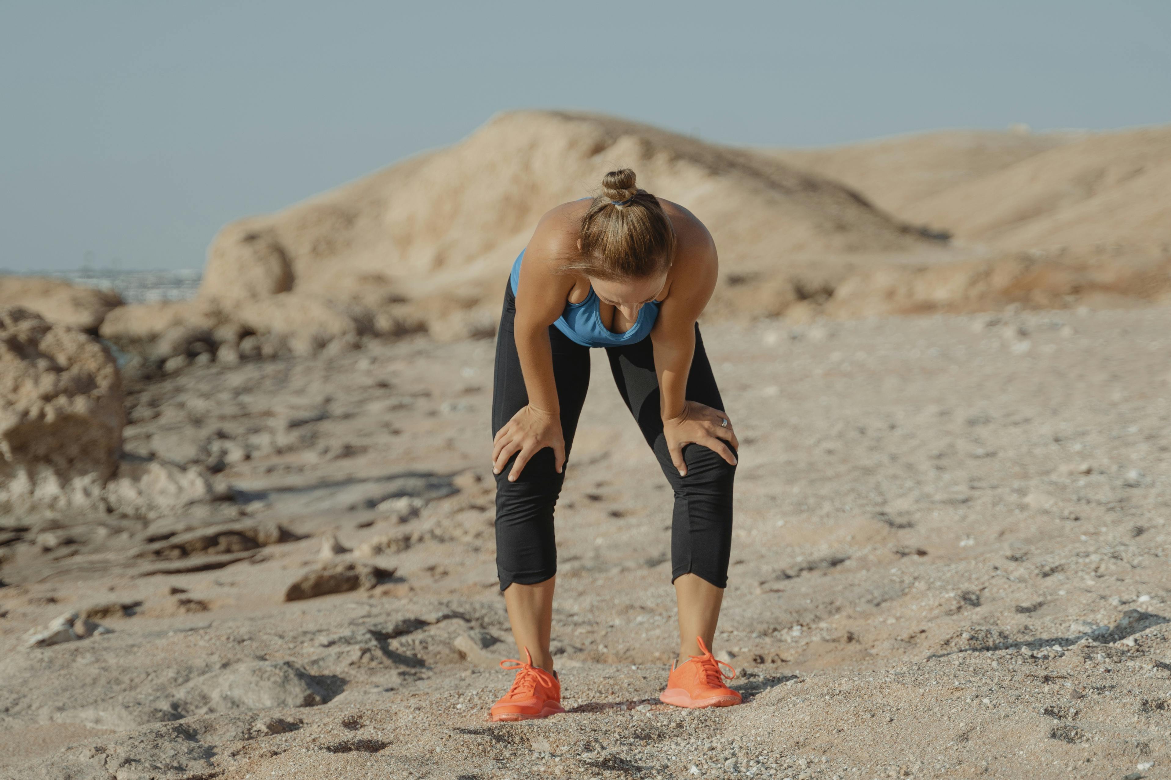 A Tired Woman on a Beach · Free Stock Photo